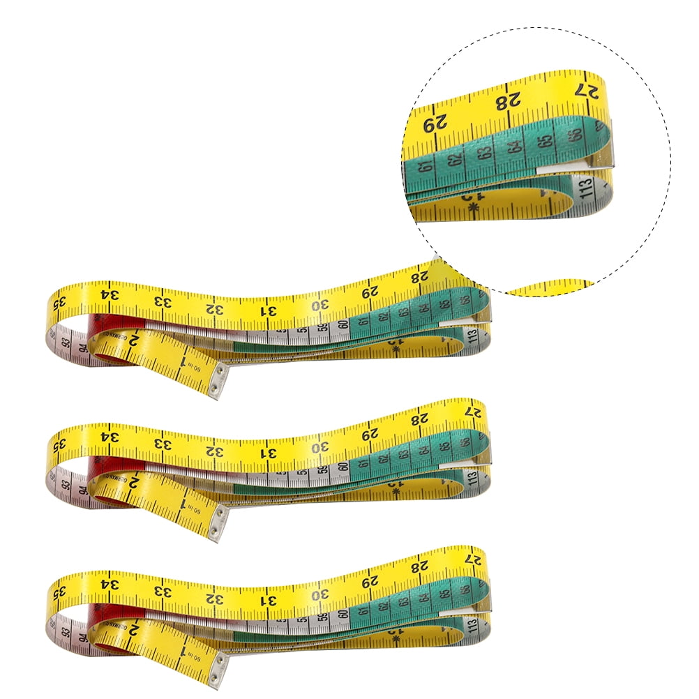 HEMOTON 3pcs 150cm Retractable Measuring Rulers Practical Tape Measure ...