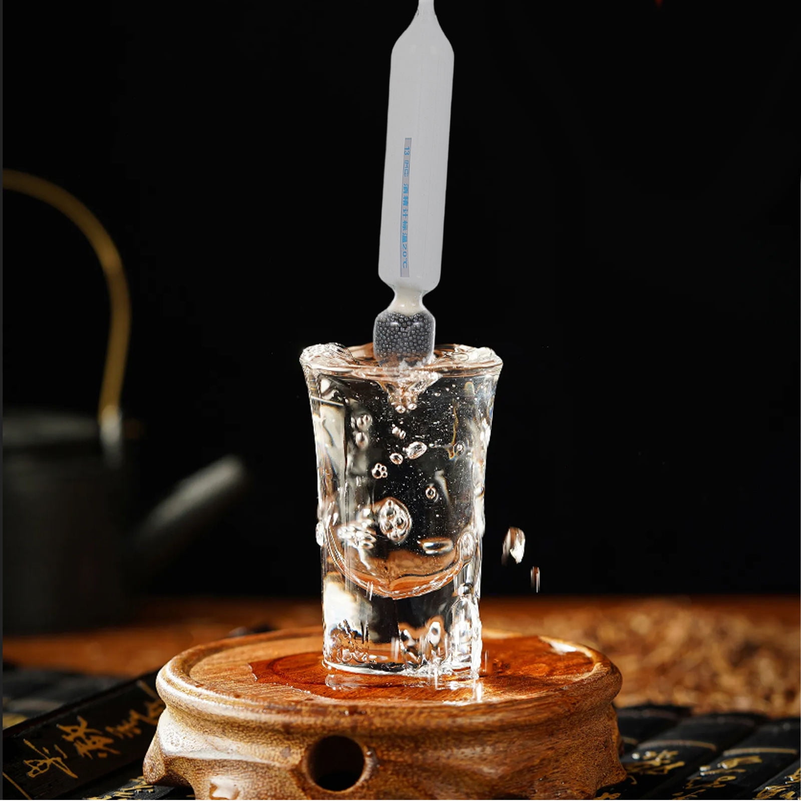 HEMOTON Triple Scale Hydrometer for Testing Alcohol Content with Glass ...