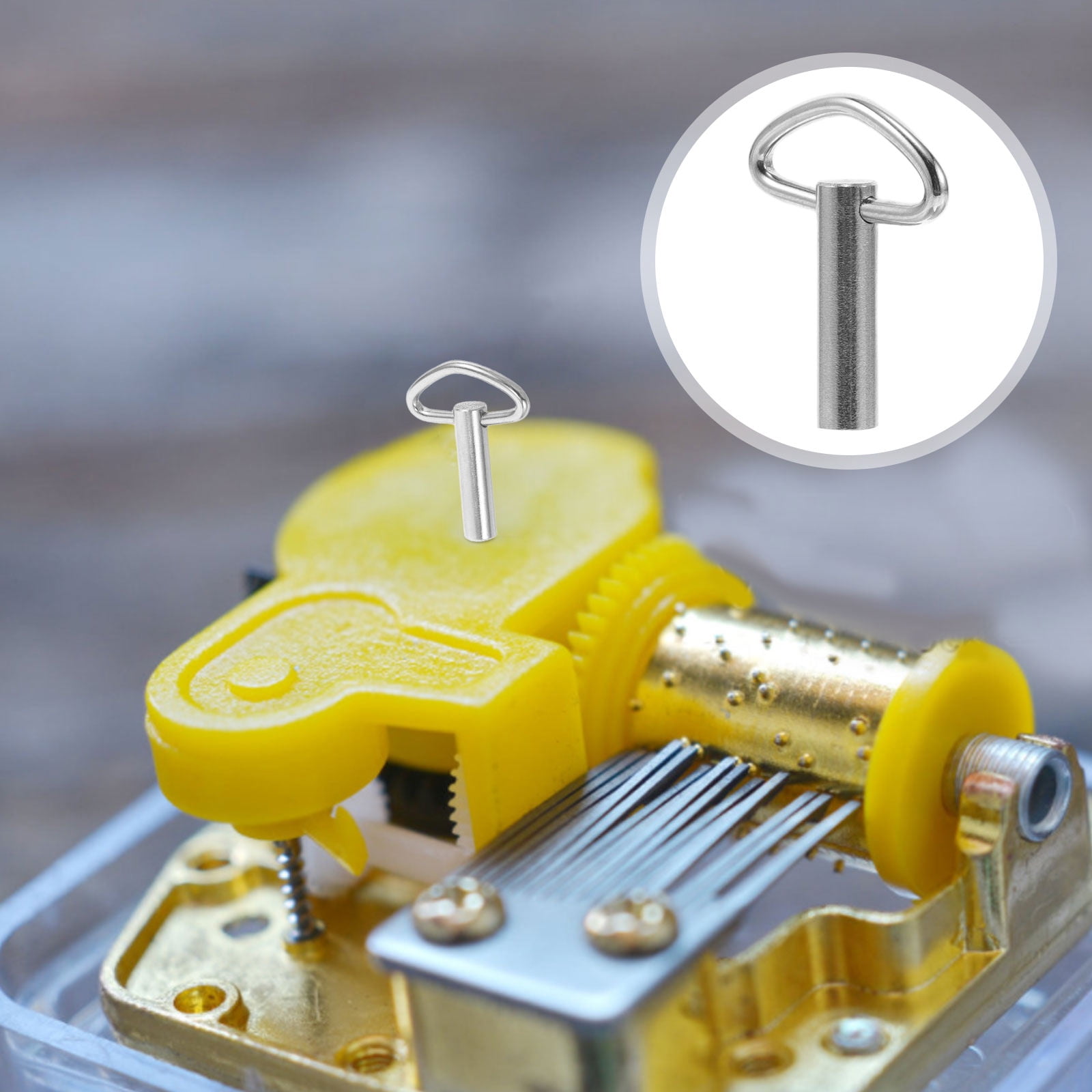 HEMOTON 3pcs Metal Replacement Winding Key for Music Boxes Mini ...