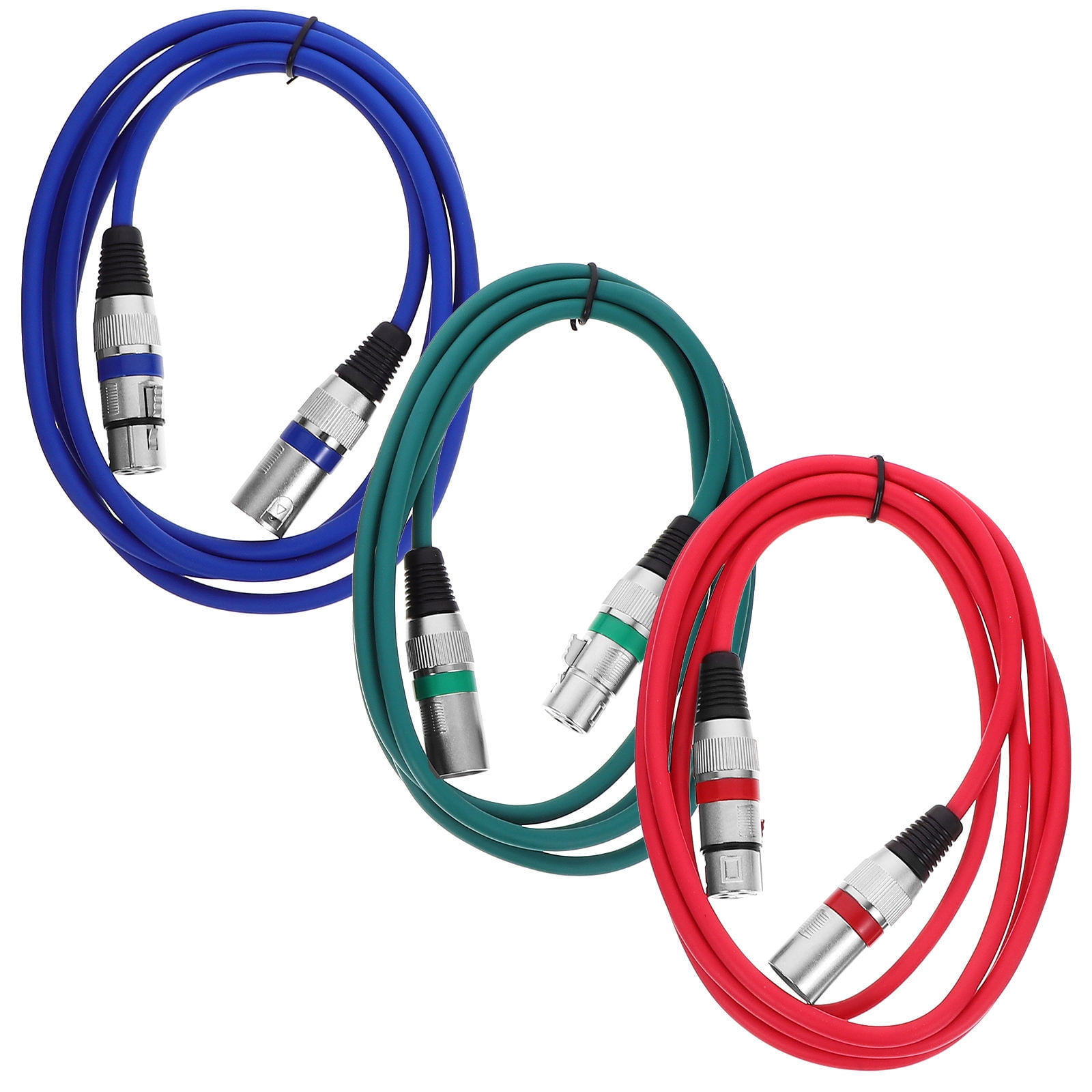 HEMOTON 3pcs XLR Cable XLR Male To XLR Female Microphone Cord 2m Wire ...