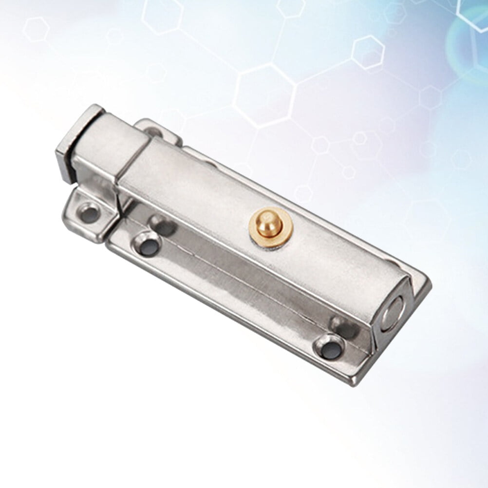 HEMOTON 4 Inch Stainless Steel Door Latch Automatic Spring Design Gate ...