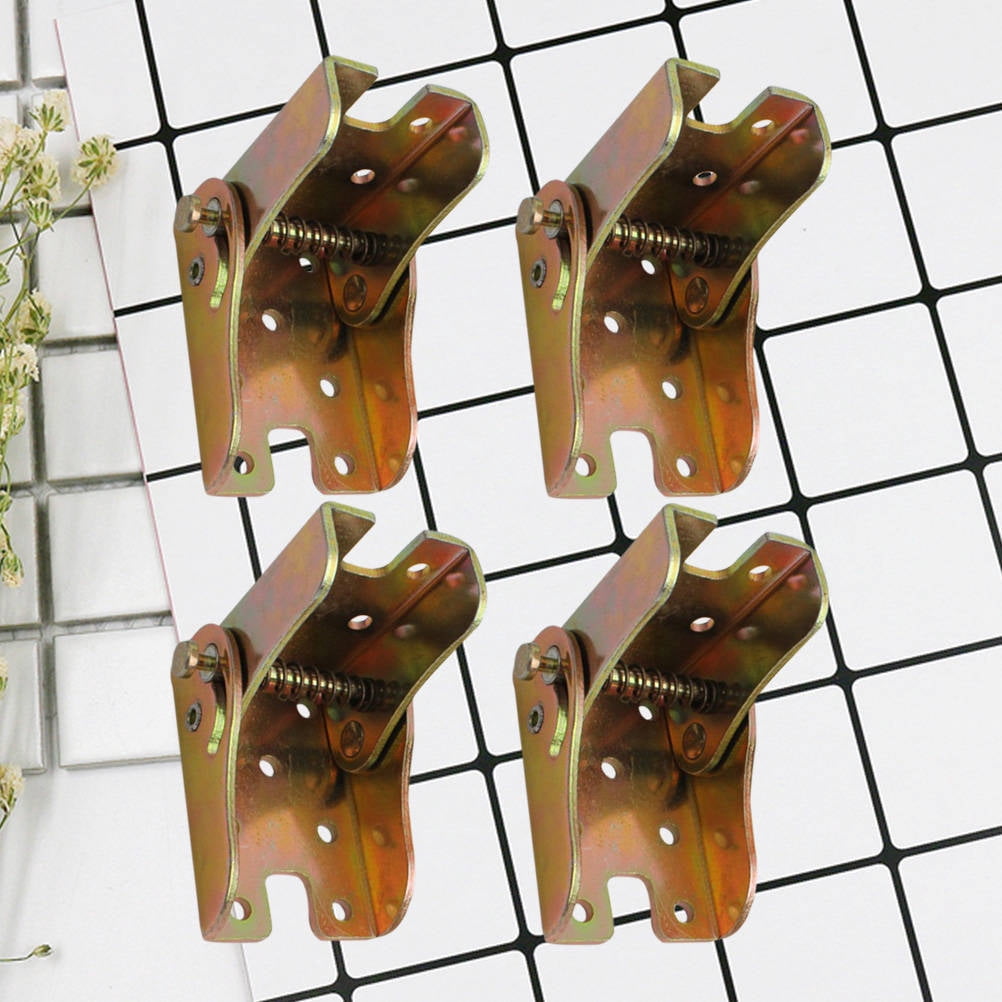 HEMOTON 4 PCS Furniture Leg Folding Hinge Chair Legs Hardware Hinges ...