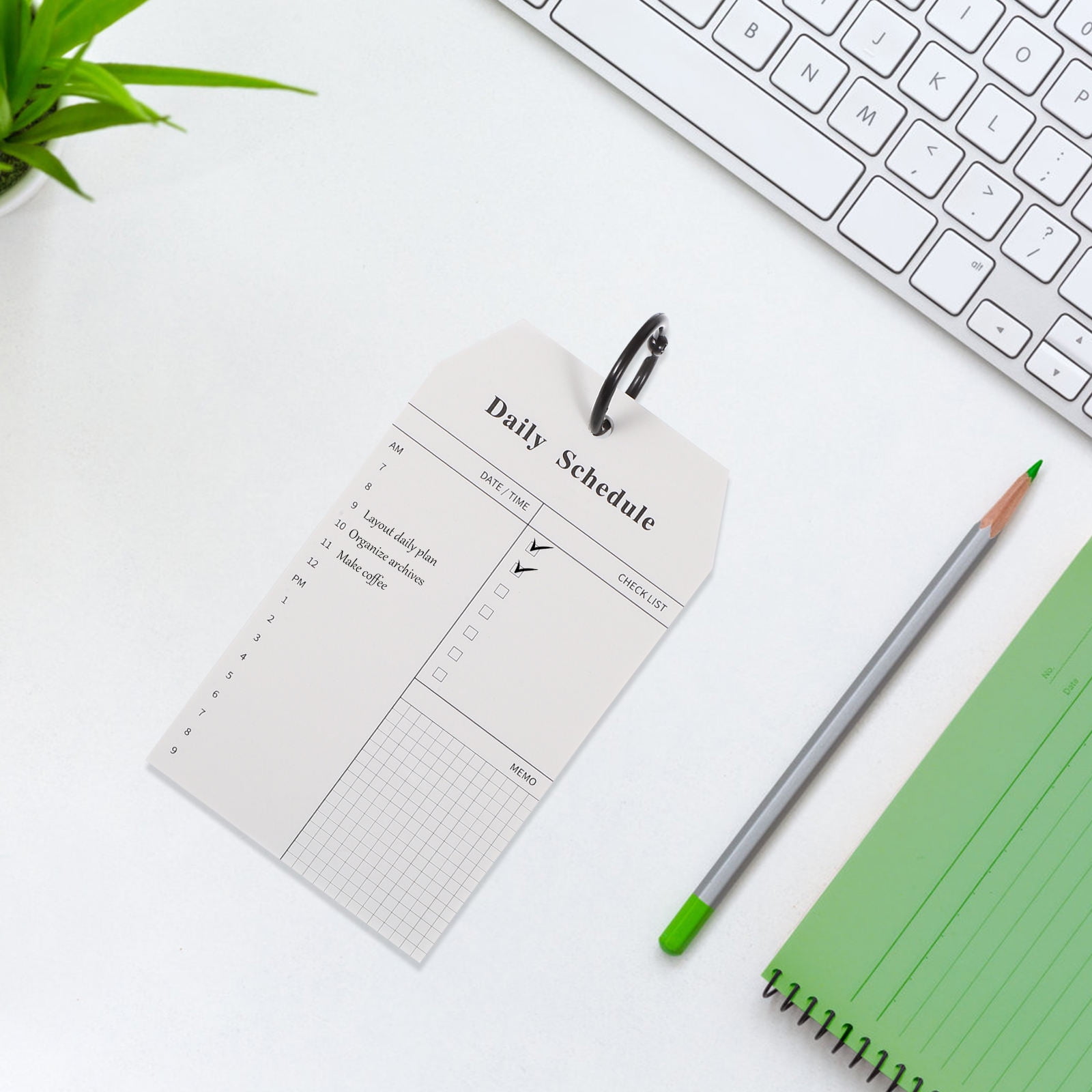 HEMOTON 4 Packs Planner Checking List Notepad Work Office - Walmart.com