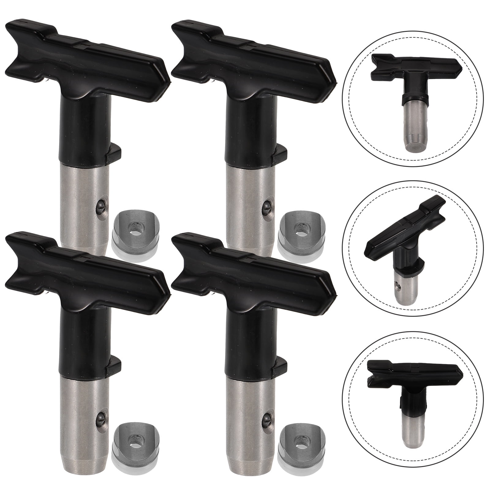 HEMOTON 4 Pcs Airless Paint Sprayer Attachments Nozzle for Can Tip Tips ...
