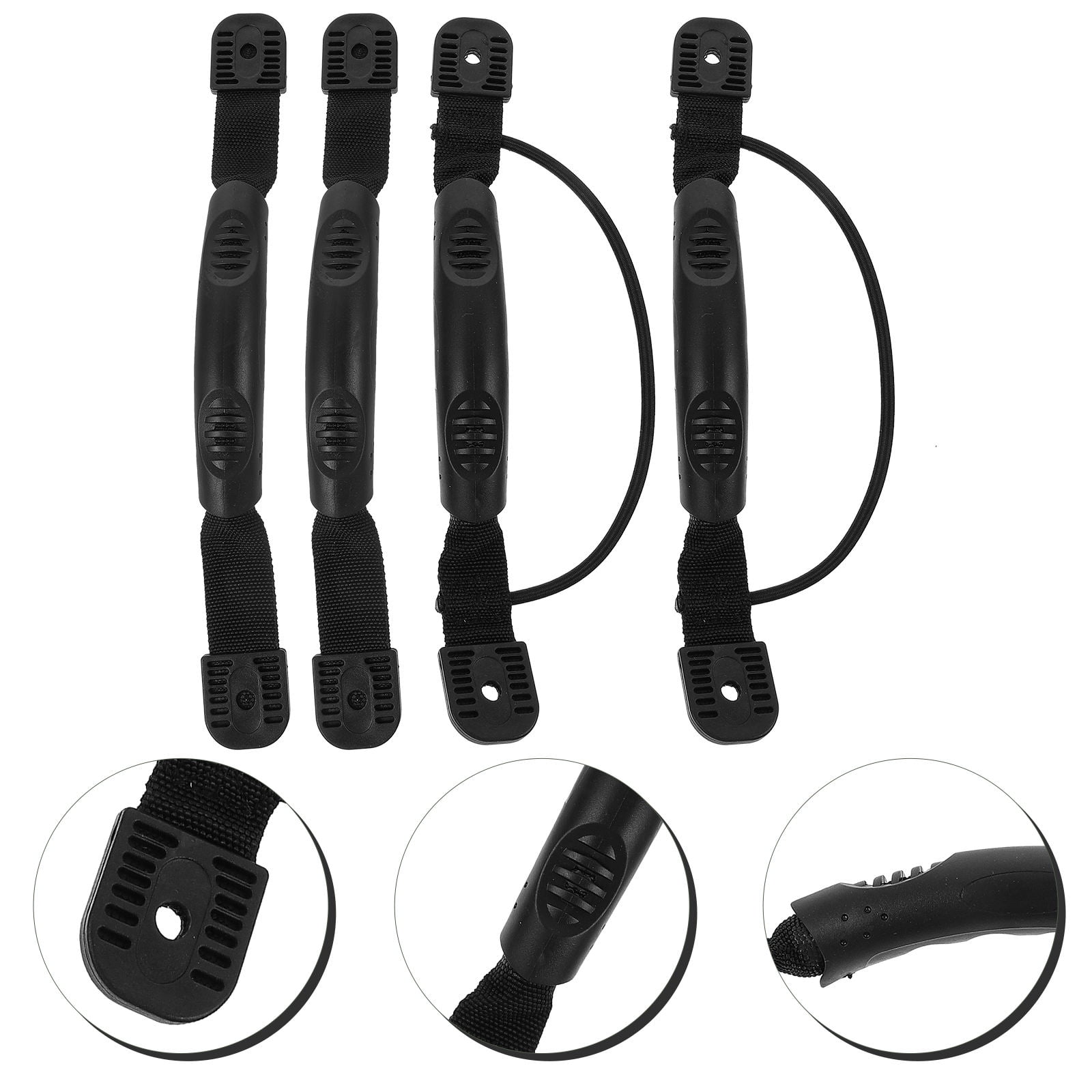 HEMOTON 4 Pcs Canoe Boat Side Handle Kayak Handles Replacement Black ...