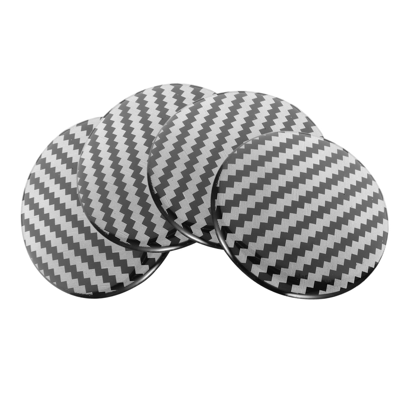 HEMOTON 4-Pack Black Car Center Cap Hub Stickers Decals for Wheels, and ...