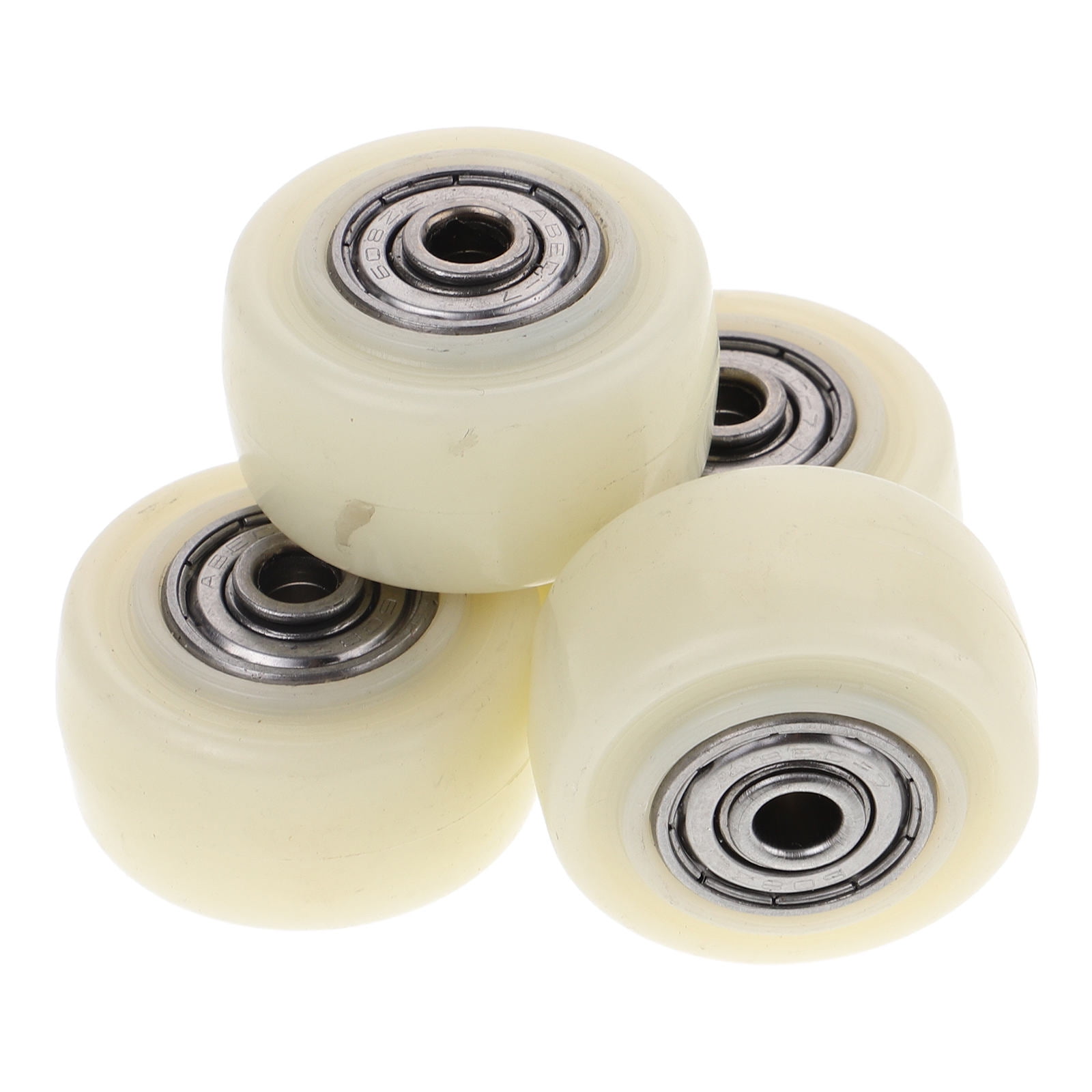 HEMOTON Set of 4 Beige Caster Wheels for Garbage Cans, Manual Window ...