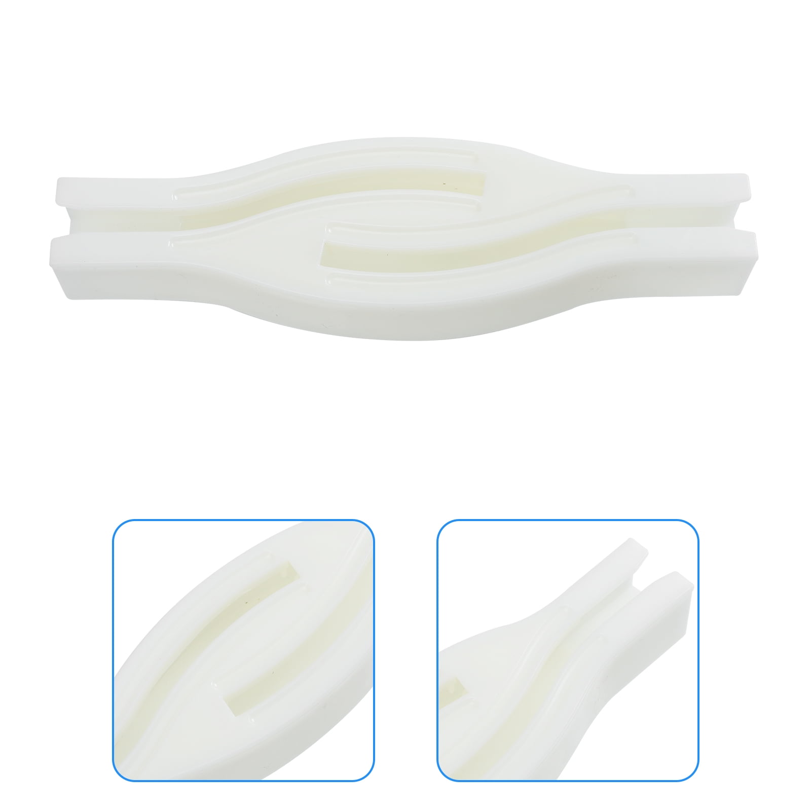 HEMOTON 4 Pcs Ceiling Track Connectors Extension Curtain Rods Beige ...