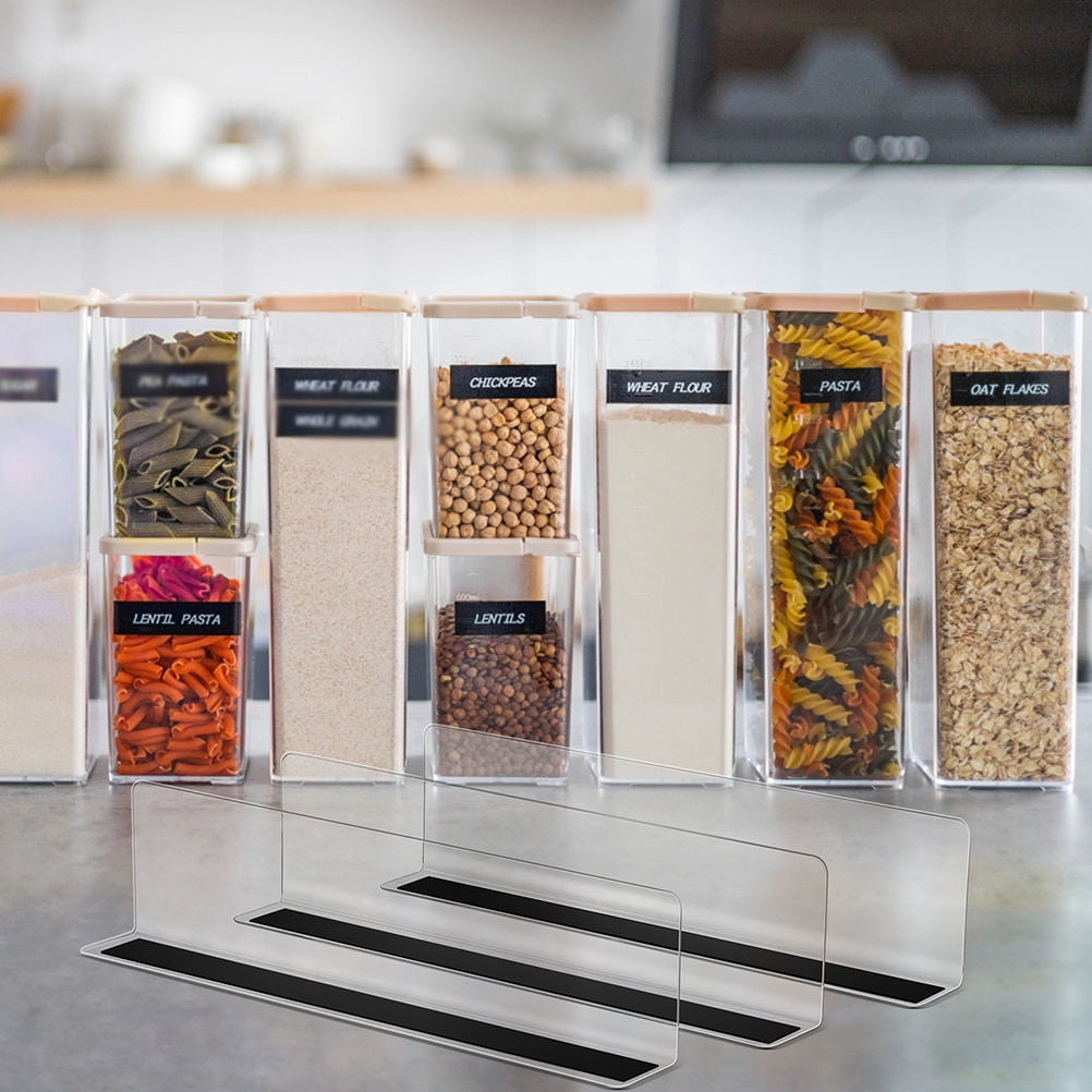 HEMOTON 4 Pcs Clear Shelf Divider Compact Dividers Transparent ...