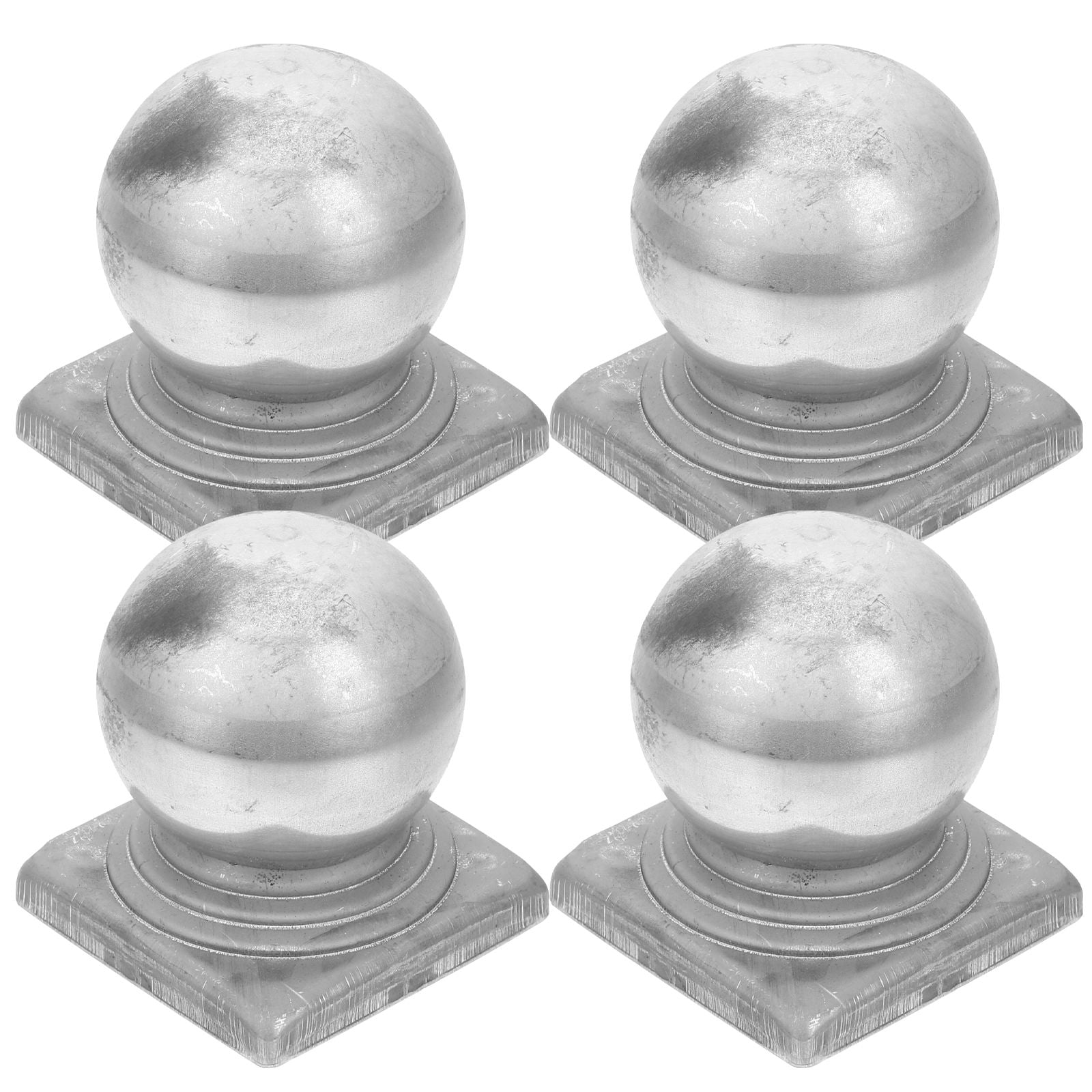 HEMOTON 4 Pcs Decorative Galvanized Rail Post Garden Caps - Walmart.com