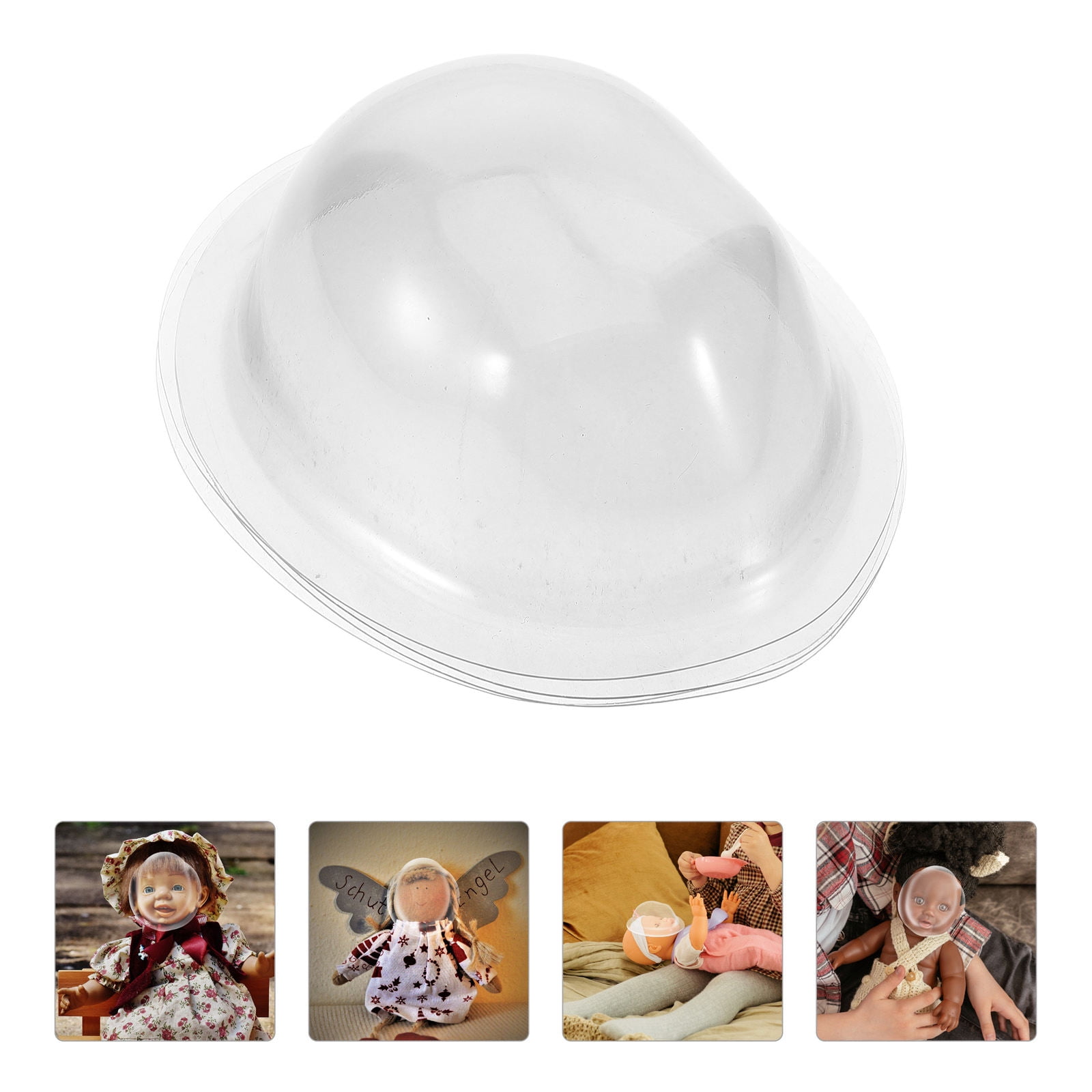 HEMOTON 4 Pcs Doll Mask Transparent Face for Dolls Protection - Walmart.com
