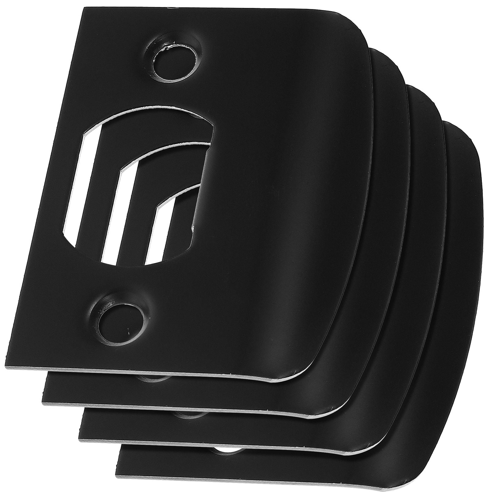 HEMOTON 4 Pcs Door Latch Strike Plate Plates for Exterior Doors Lock ...