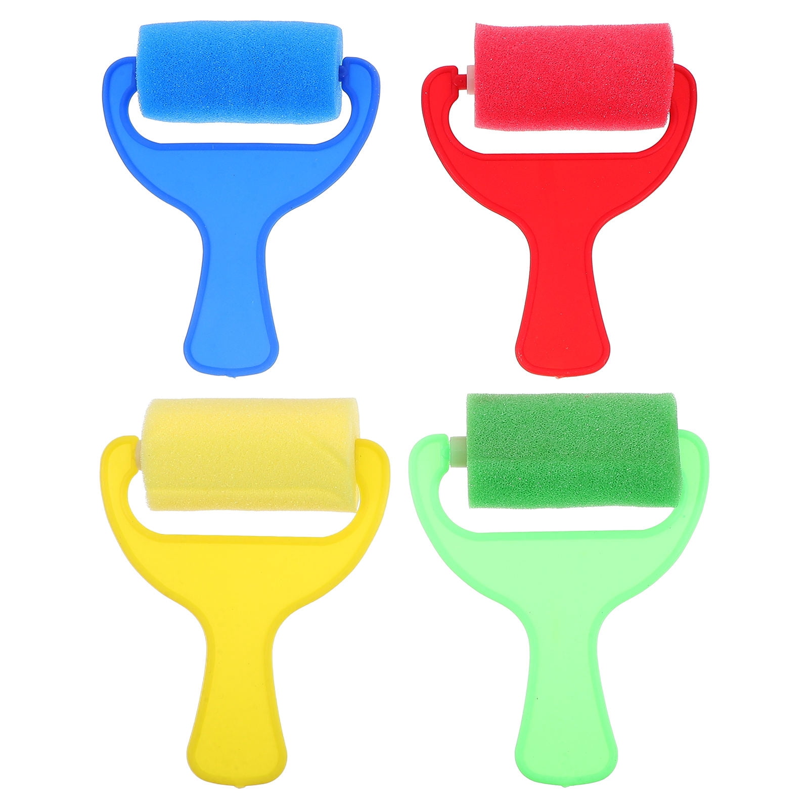 HEMOTON 4 Pcs Drawing Sponge Rollers Foam Paint Painting Brush Child ...