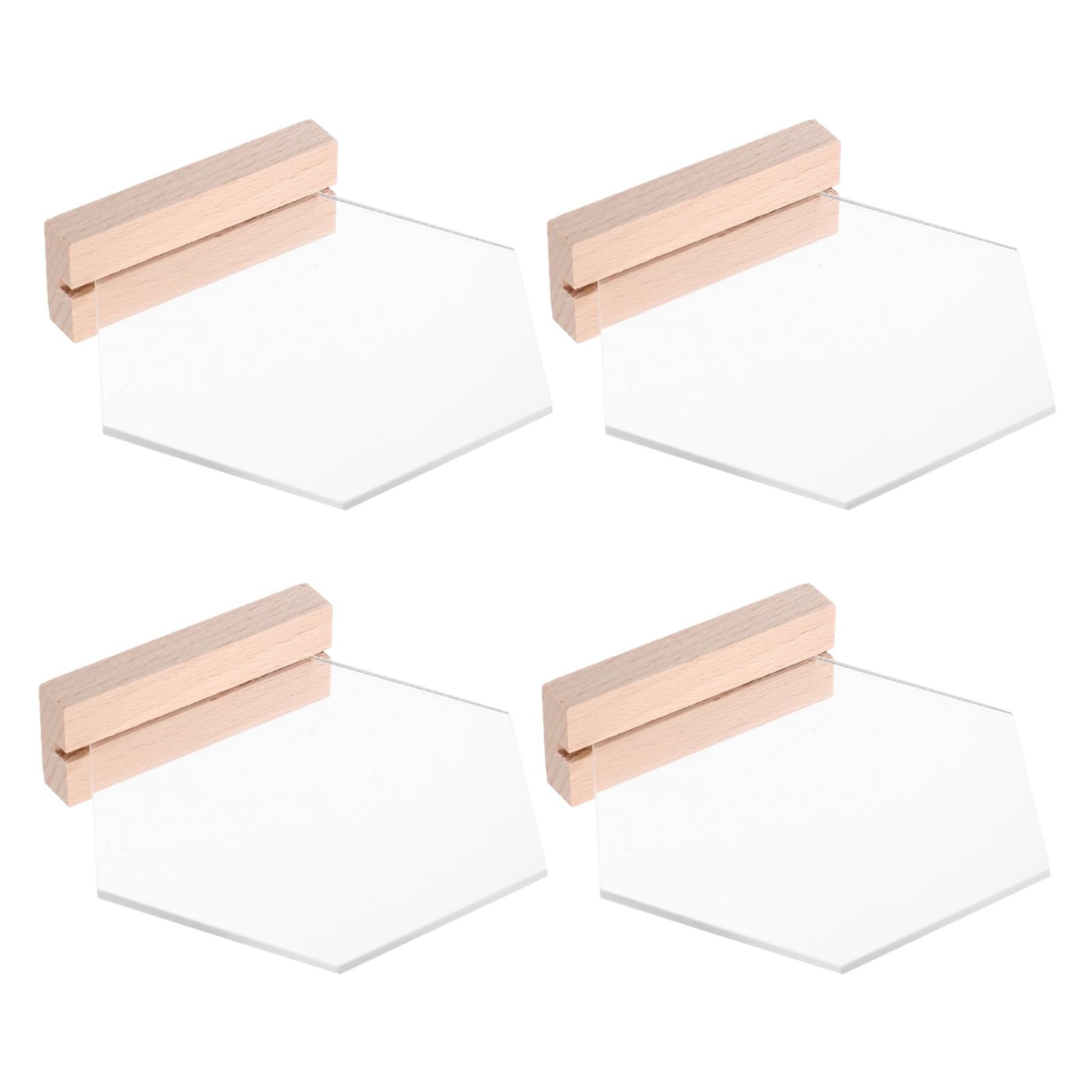 HEMOTON 4 Pcs Erasable Notepad Hanging Table Card Holder Board Dining ...