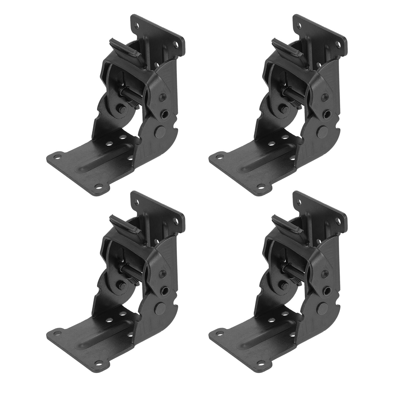 SOPOTUTU Set of 4 Black Steel Folding and Locking Hinges 4.2 x 1.9 x 1. ...