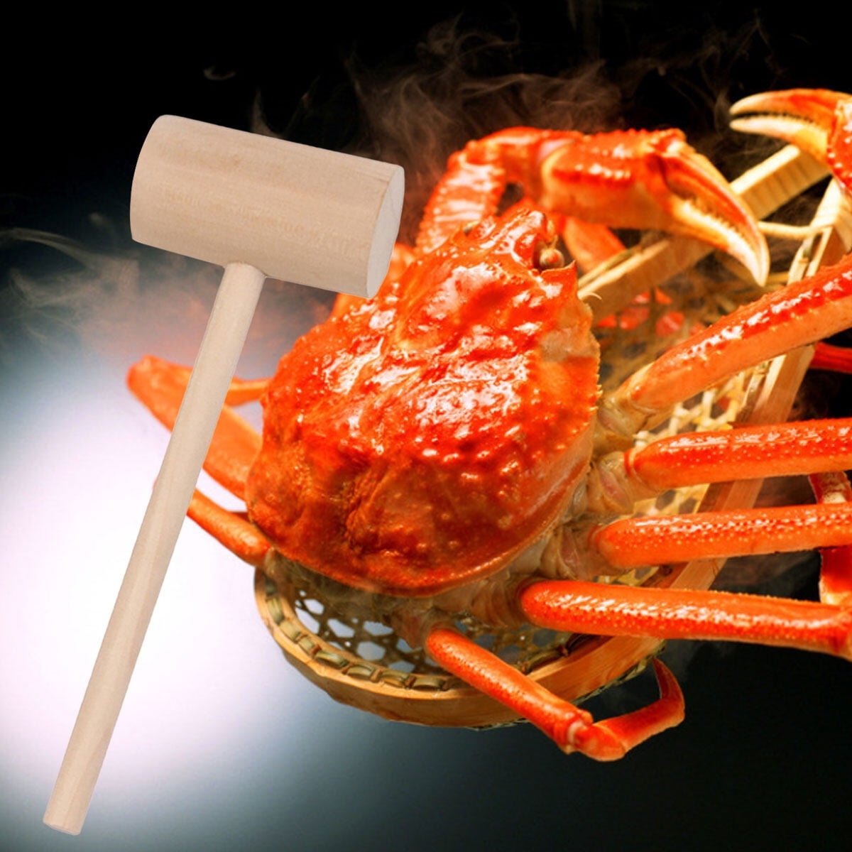 HEMOTON 4 Pcs Meat Tenderiser Mallet Pounder Wood Hammer Flattener ...