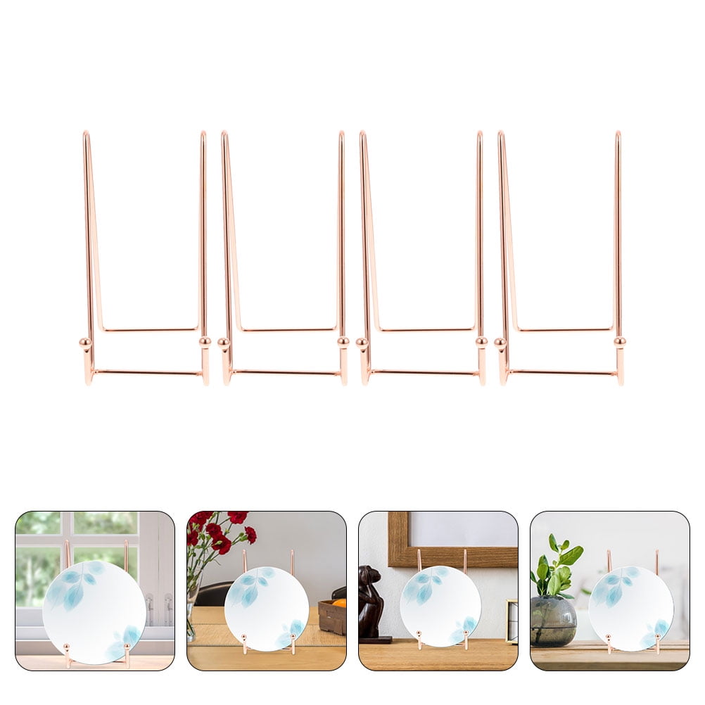HEMOTON 4 Pcs Photo Album Holder Rack Table Top Display Shelf Brackets ...