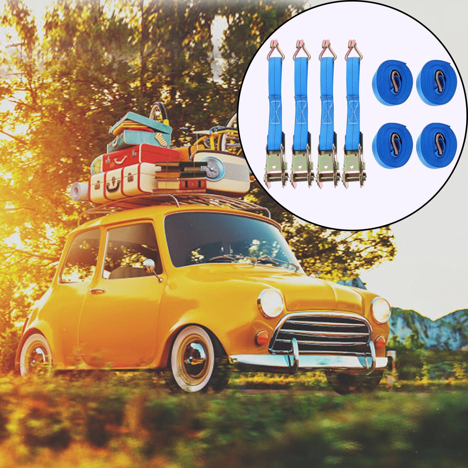 HEMOTON 4 Pcs Ratchet Lashing Trunk Tie down Strap Truck Driver Tool - Walmart.com