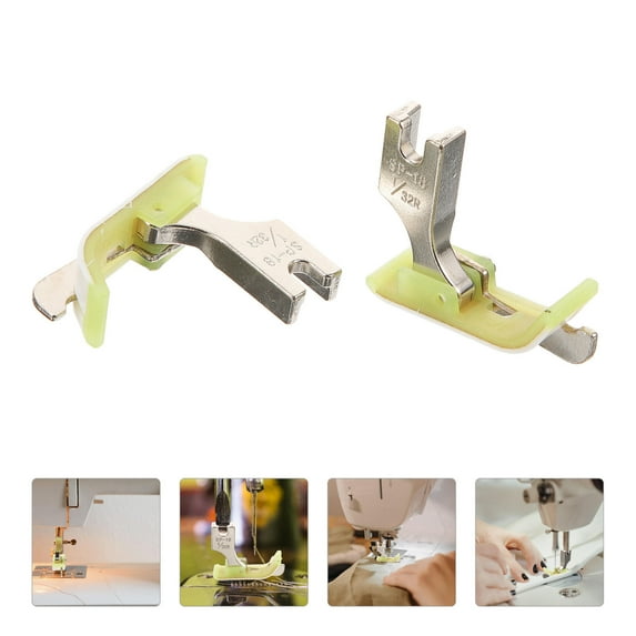 HEMOTON 4 Pcs Sewing Machine Presser Foot Singer Rolled Hemmer ...