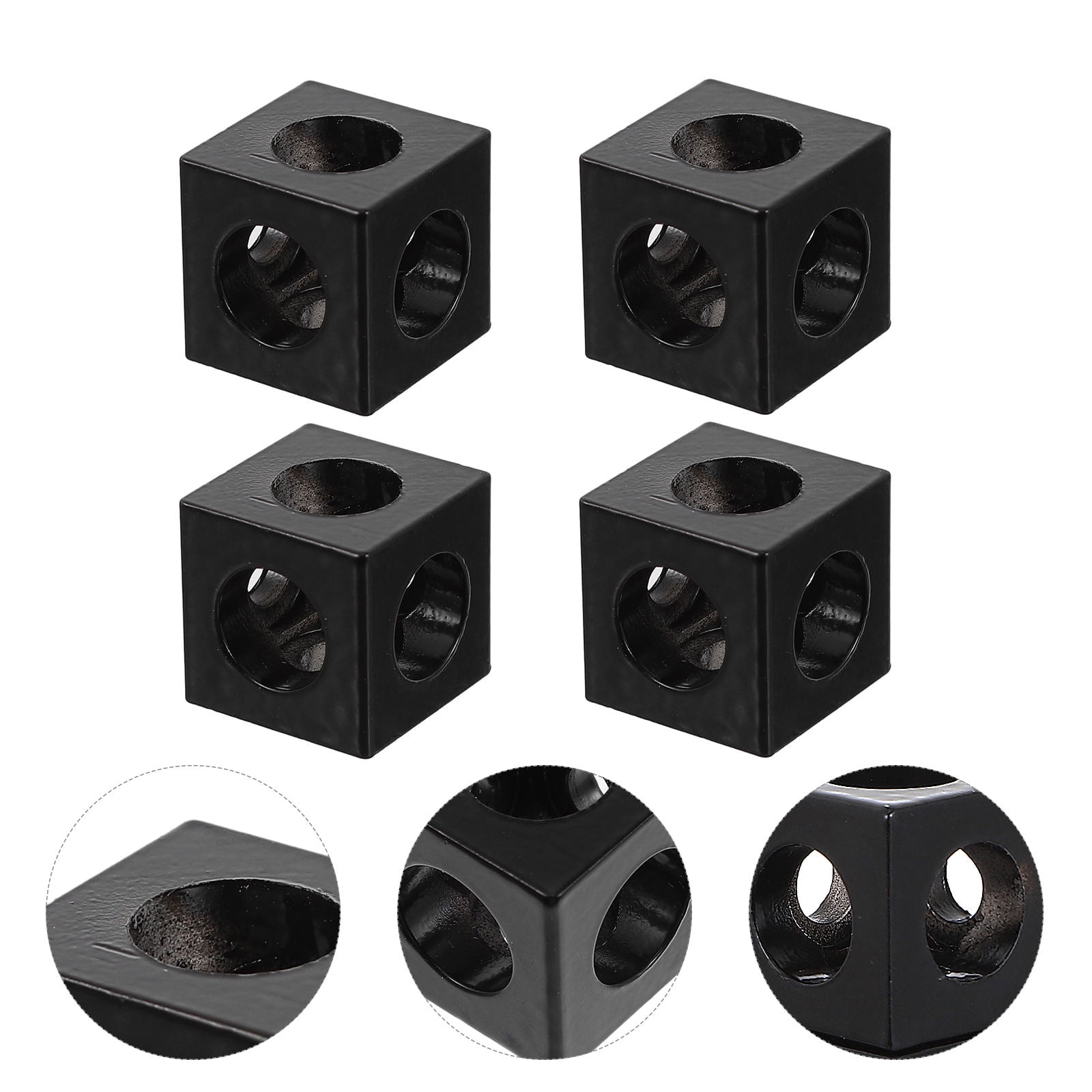 HEMOTON 4 Pcs Square Cube Shaped Corner Connector Pcs Corner Bracket ...