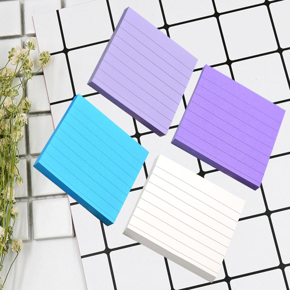 SOPOTUTU Colorful Notepads Sticky Notepads Kraft Paper 4 Pcs - Walmart.com
