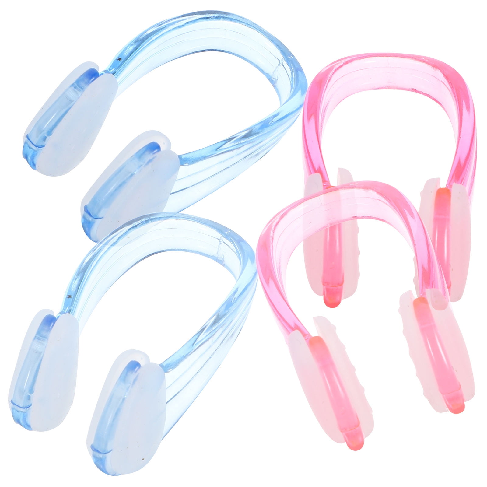 HEMOTON 4 Pcs Swimming Silicone Nose Plugs Swimmers Clip Goggles Adult ...