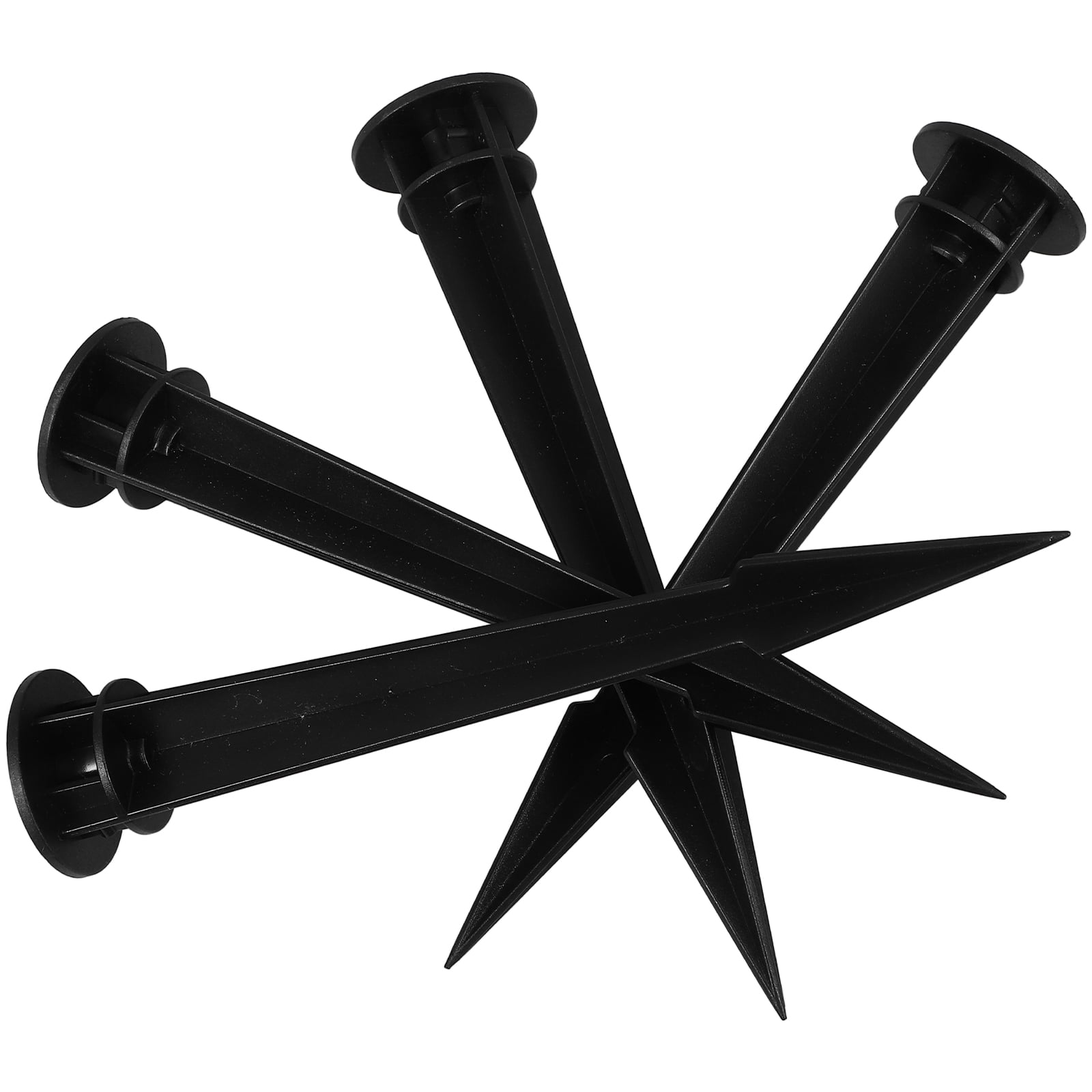 HEMOTON 4 Pcs Threaded Spike Ground Stakes Plastic Replacement Stakes ...