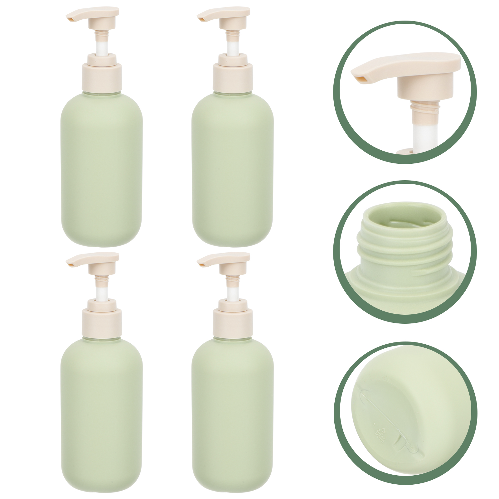 RENACLIPY Shampoo And Conditioner Containers Shampoo Holders Multi 4Pcs ...