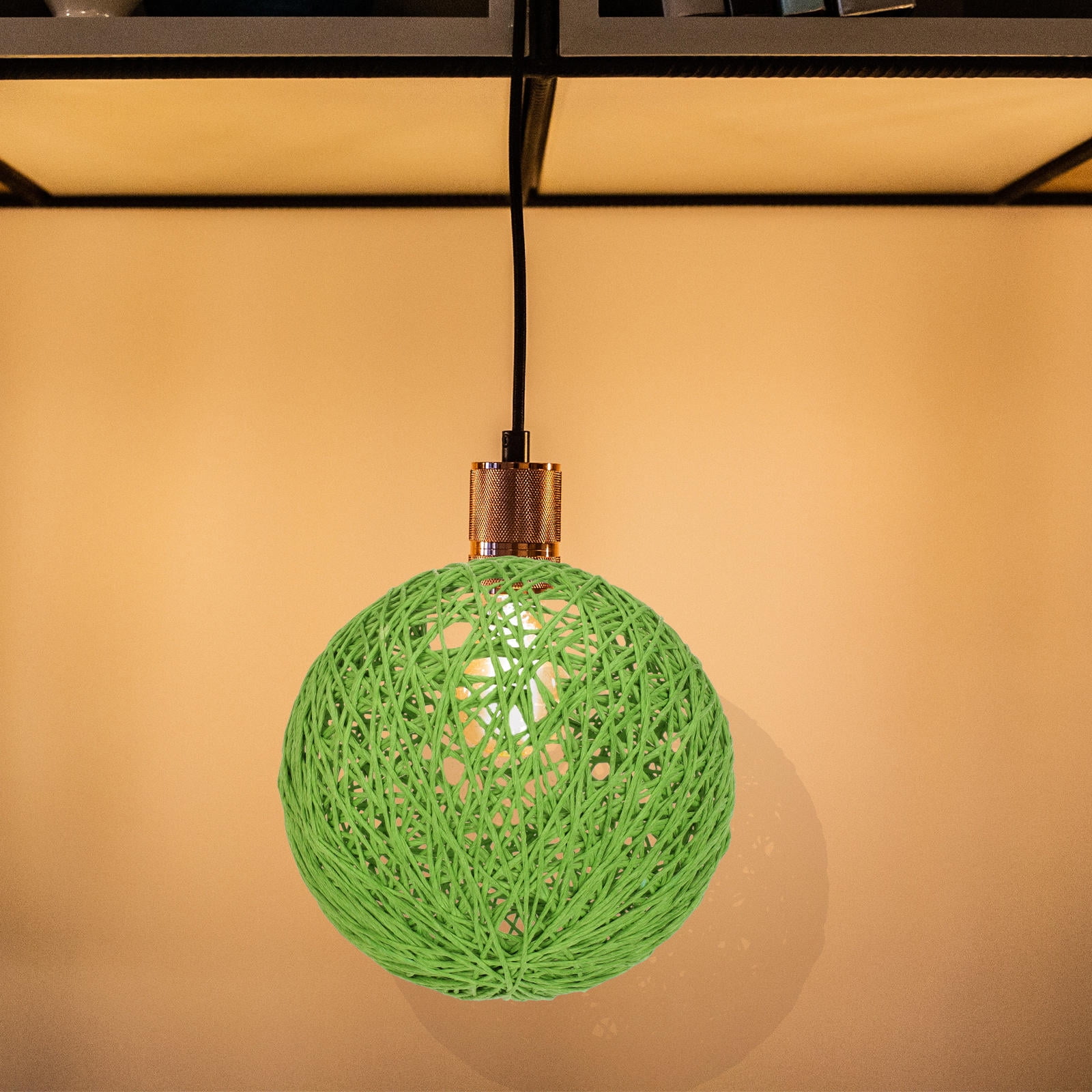 HEMOTON 4 Pcs Wicker Lampshade Ceiling Light Accessories Guard ...