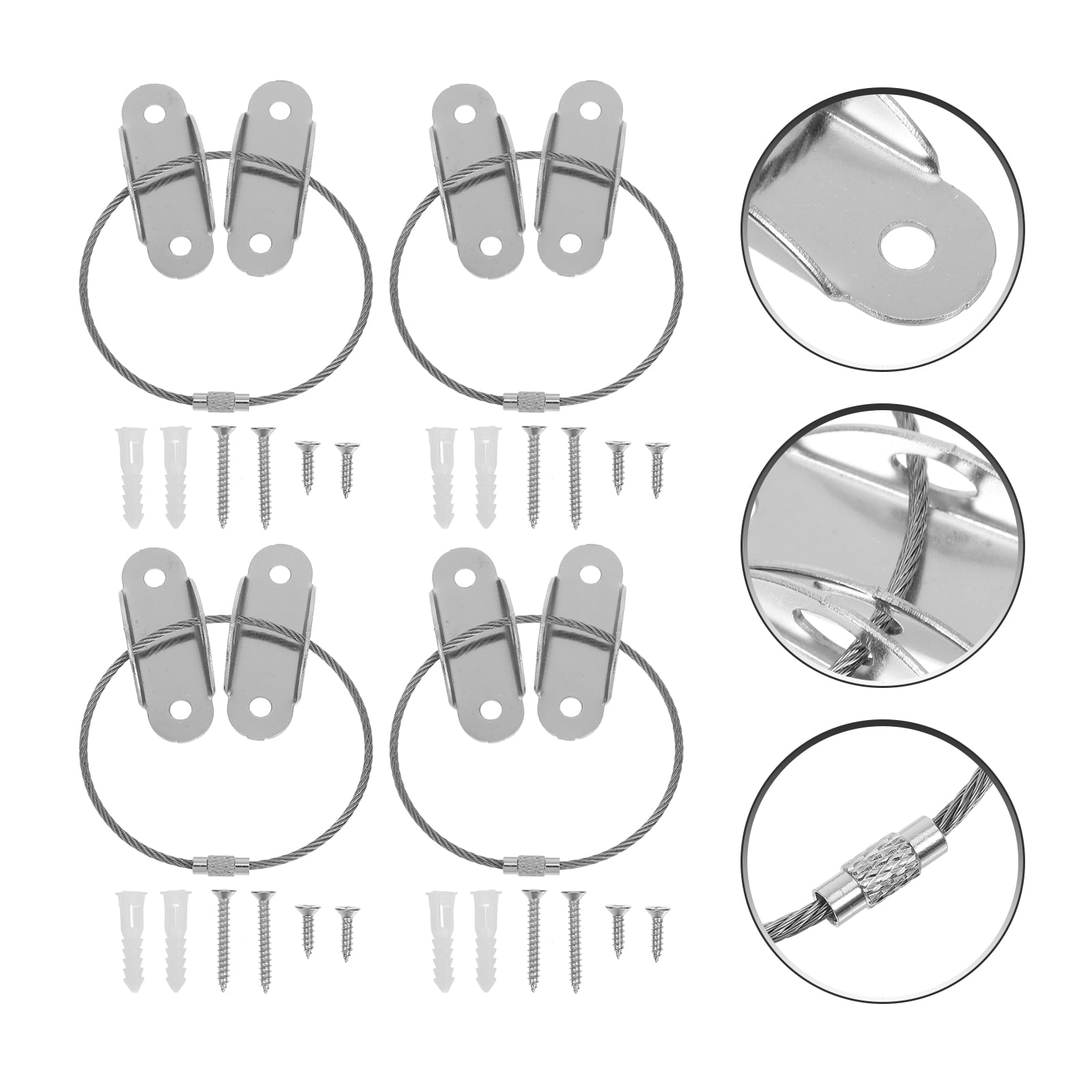 HEMOTON 4 Sets Furniture Anchor Anti-fall Device Cabinet Safety Straps ...