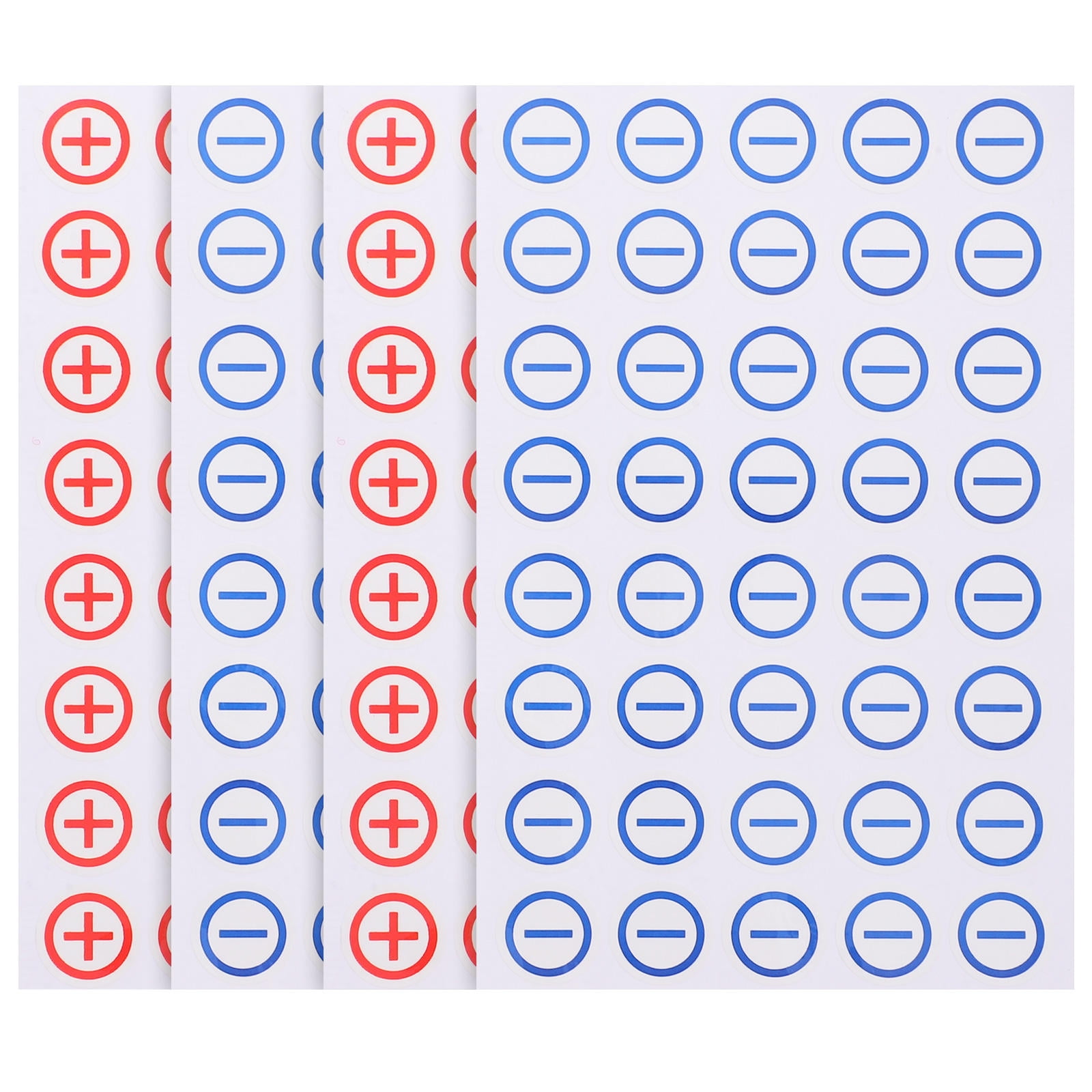 HEMOTON 4 Sheets Electrical Machine Polarity Safety Sticker Warning ...