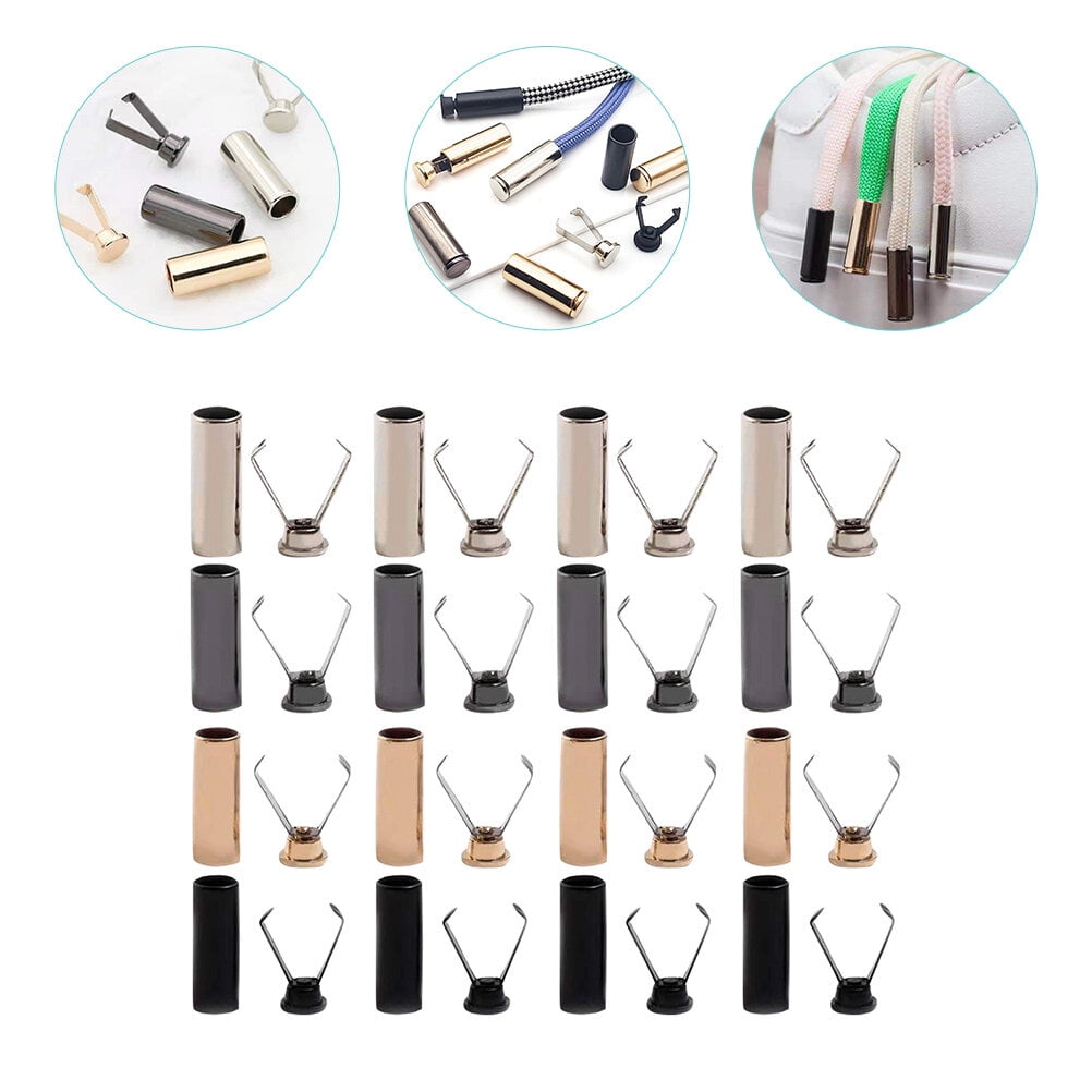 HEMOTON 40 Pcs Fastener Cord Clothes Lanyards Stoppers Rope Clasp Stops ...