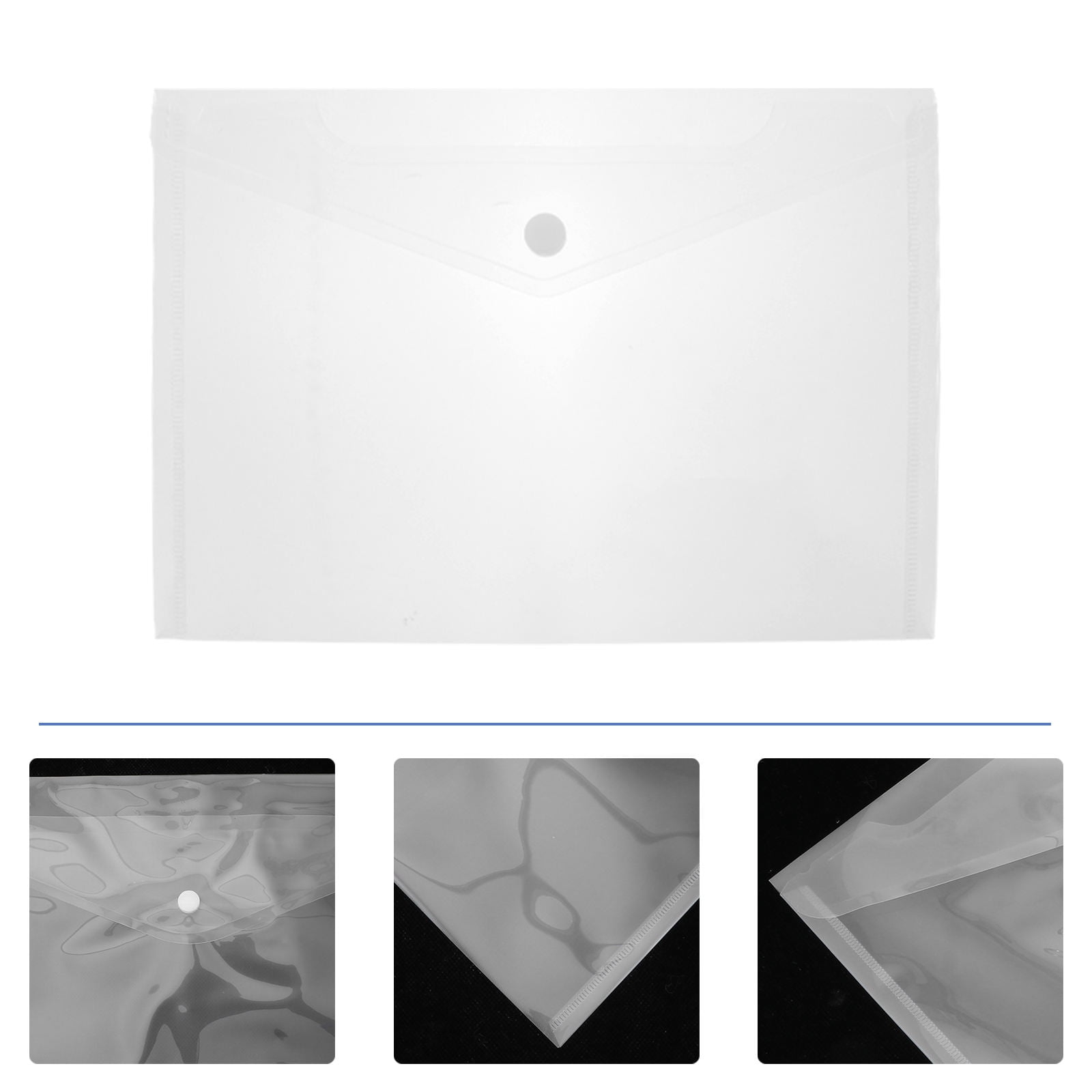 HEMOTON 40 Pcs Organizers A4 Snap Document Bag Receipt File Pockets ...