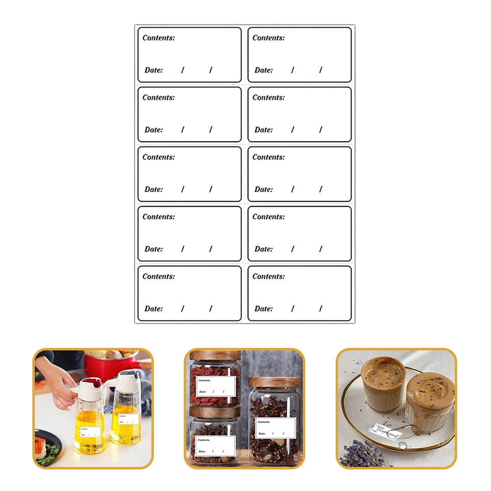 HEMOTON 400 Pcs Food Labels Removable Freezer Fridge Date Refrigerator ...
