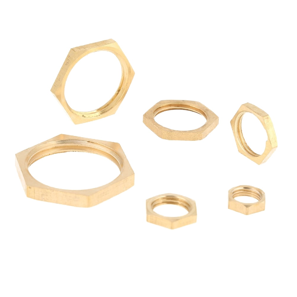 HEMOTON 40Pcs Brass Lock Nut Set for Fixing Threaded and Hose Pipes ...
