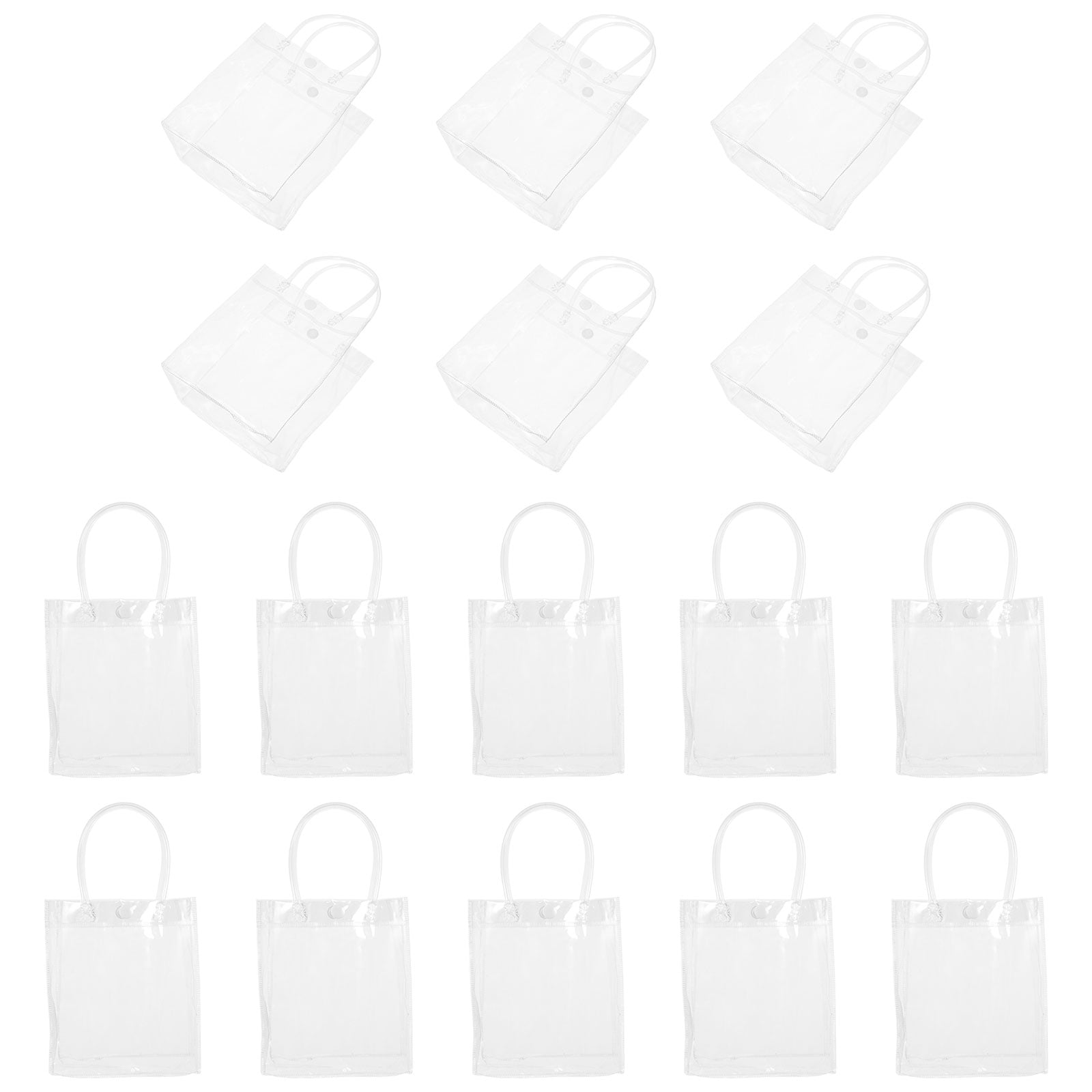 Phenofice Clear Plastic Favor Bags Tote Bag For Women Storage Holder ...