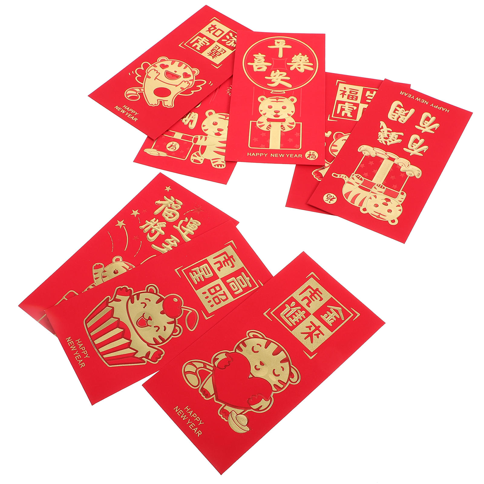 Hytrove Festive Red Packets Random Style Holiday Parties Useful Red ...