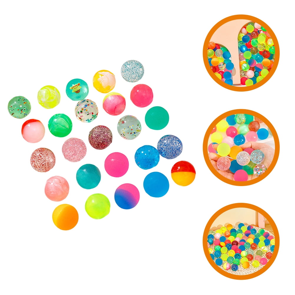 HEMOTON 48 Pcs Colorful Bouncy Balls Bounce Kids Vending Machine Child ...