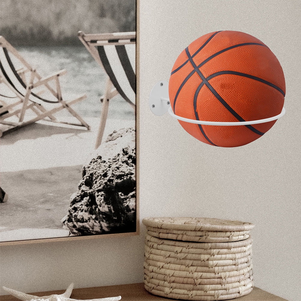 HEMOTON 4Pcs Metal Wall Mounted Ball Holders Universal Ball Display ...