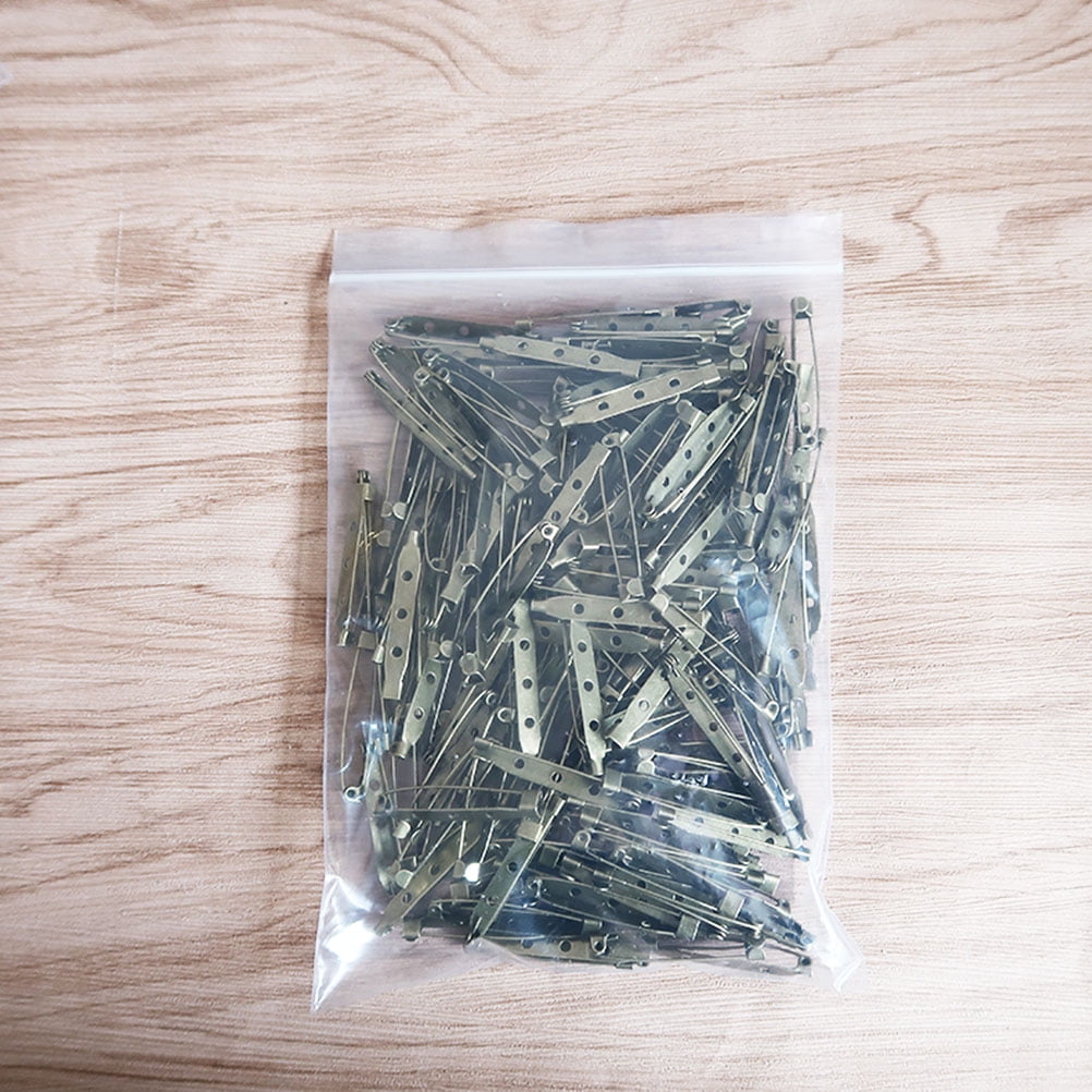 EXHUMKY Pin Back Craft Dark Brown Craft Jewelry 200Pcs - Walmart.com