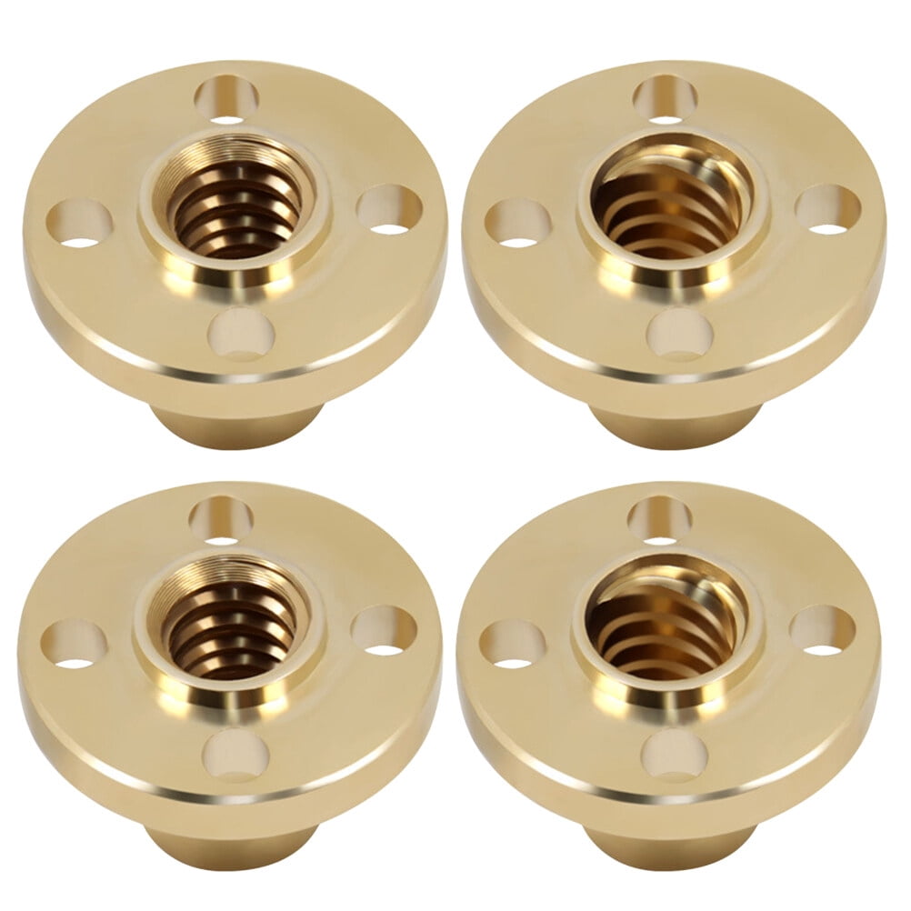 HEMOTON 4pcs 3D Printer Parts T8 Nut Copper Trapezoidal Screw Nut for ...