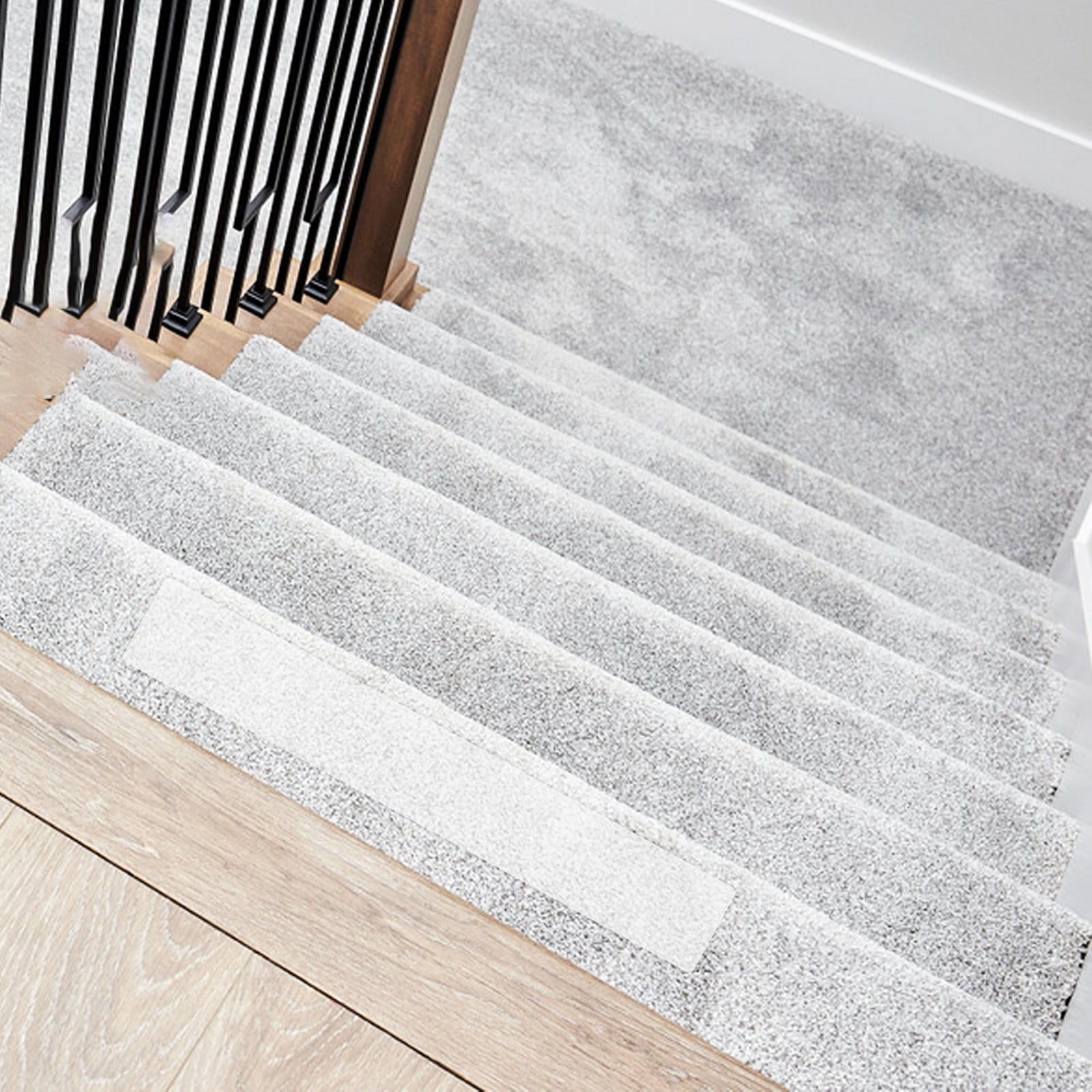 HEMOTON 4pcs Clear Stair Covers For Wood Stairs Step Carpet For Stairs ...