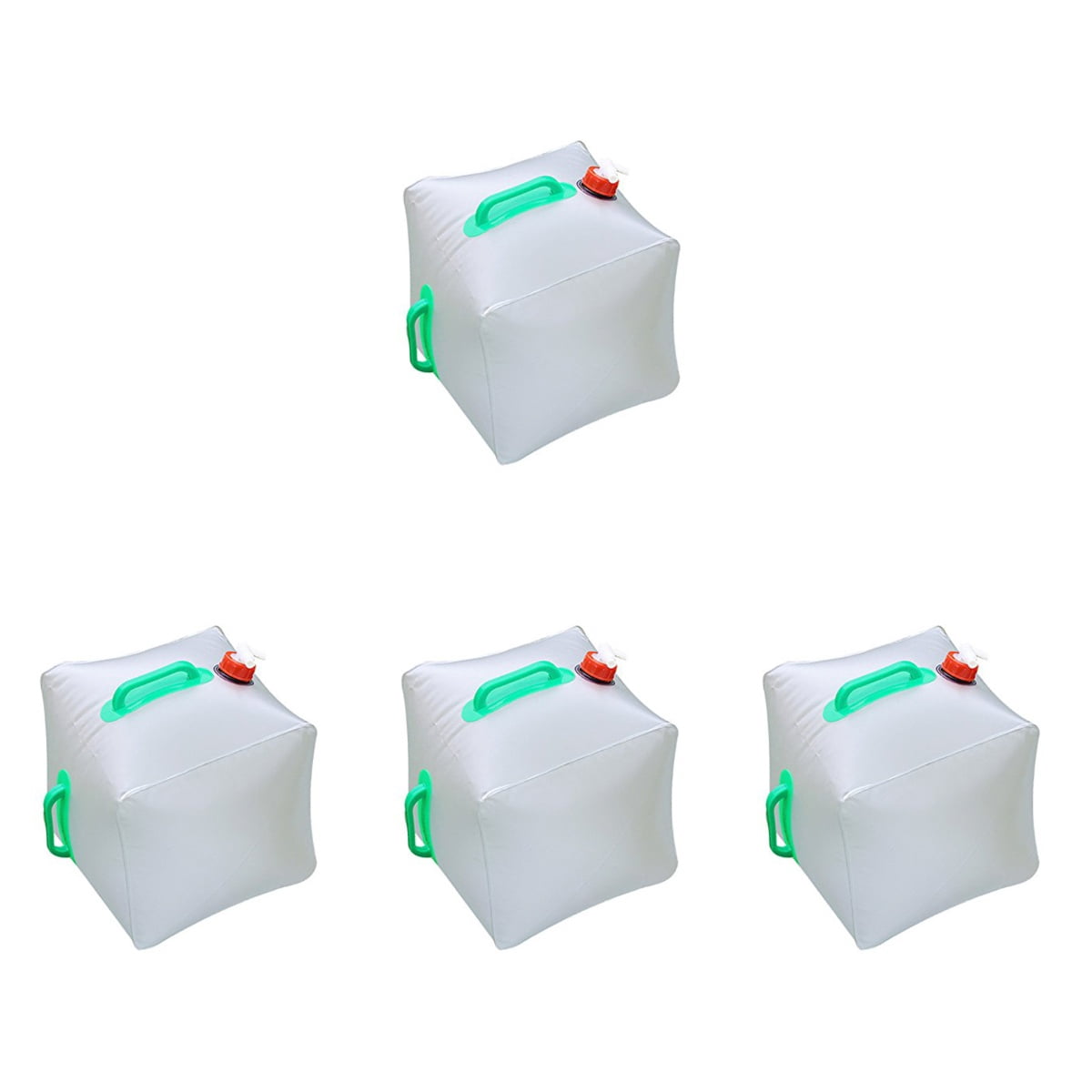 HEMOTON 4-Pack Water Containers, 5 Gallon/20L Portable Water Carrier ...