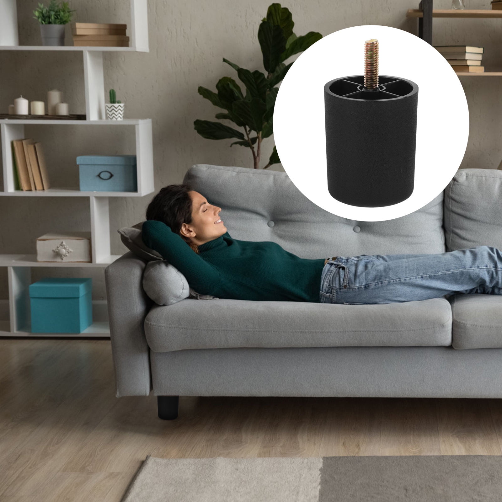 HEMOTON 4pcs Furniture Replacement Foot Table Screw Leg Foot Sofa Foot ...