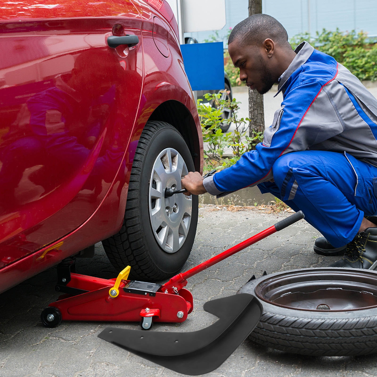 HEMOTON 4pcs Mud Guard Tire Splash Guard Car Tire Mud Flap Rear Wheel ...