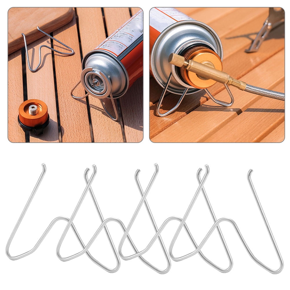 HEMOTON 4pcs Outdoor Propane Tank Rack Stainless Steel Gas Tank Rack ...