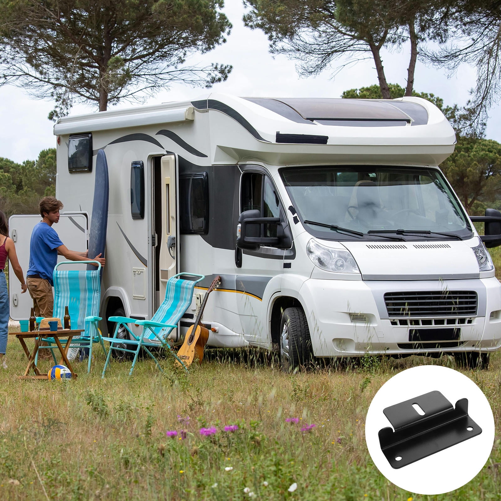 HEMOTON 4pcs RV Solar Panel Mount Aluminum Alloy Bracket Z-shaped Solar ...