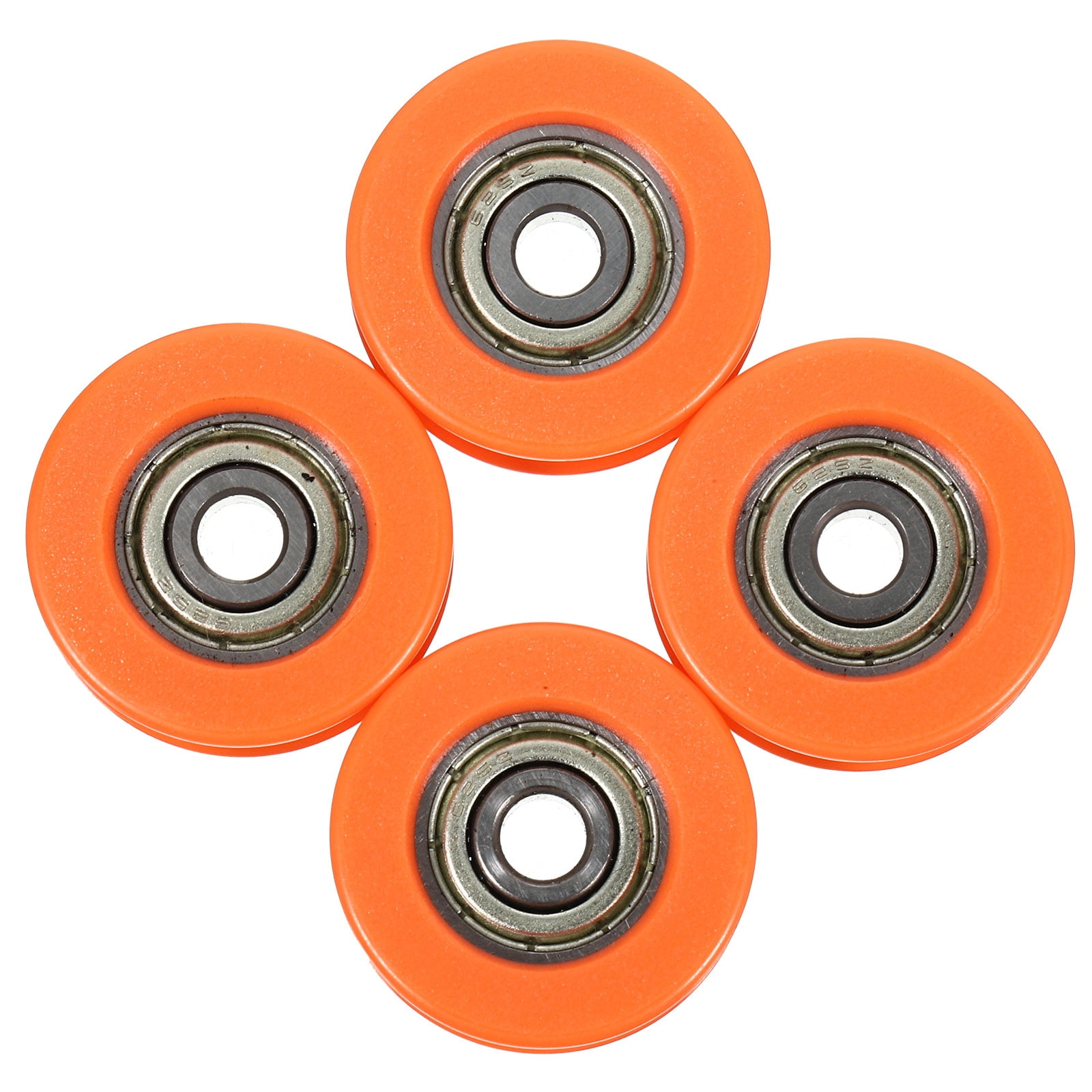 HEMOTON 4pcs U-Groove Pulley Roller Guide U Type Wheel Hardware Doors ...