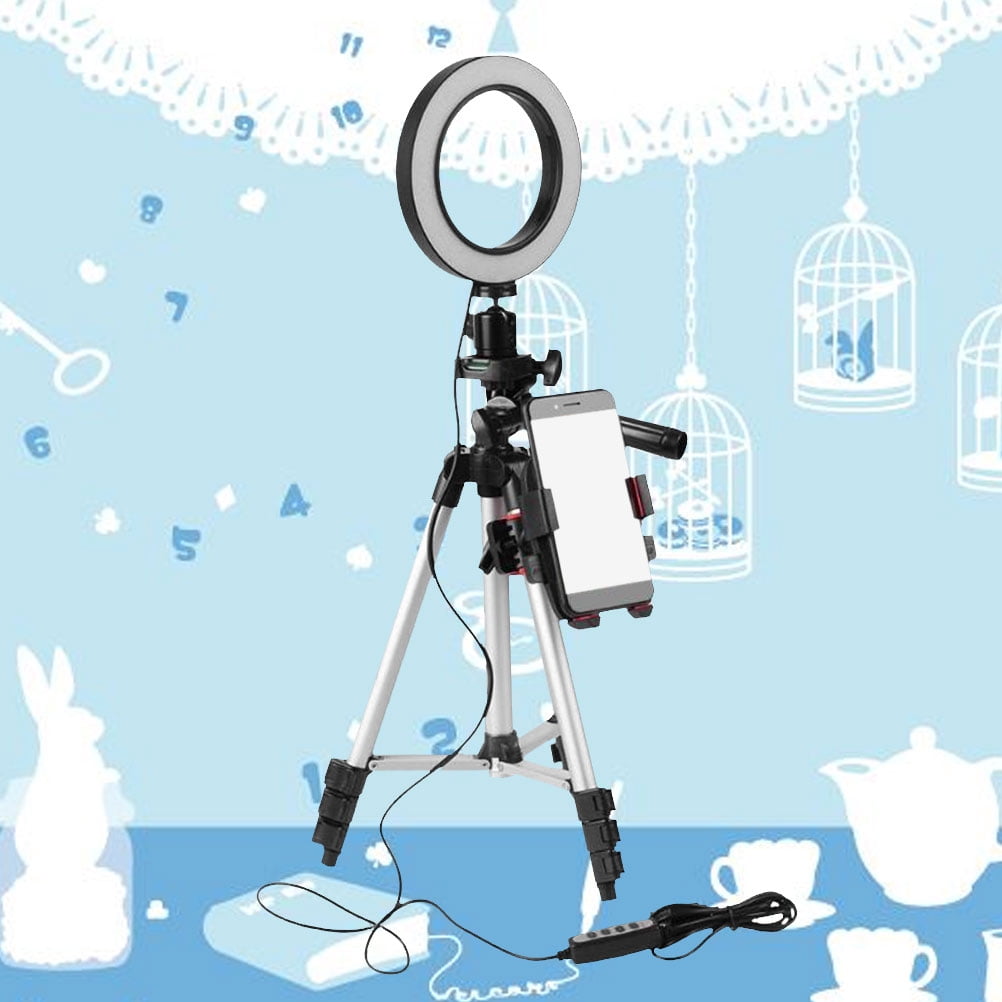 Phenofice Dimmable LED Ring Light, Multi-Use Phone Holder with ...