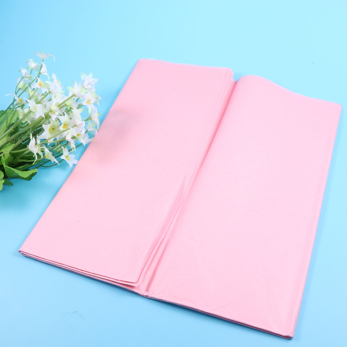 HEMOTON 5 Packs/Set Thin Craft Paper Colored Tissue Paper Size 1 Pink ...